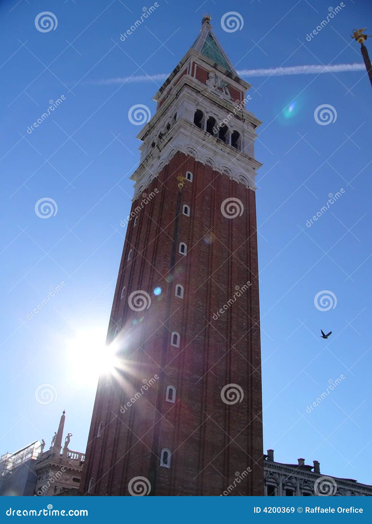 Brick tower stock image. Image of high, architecture, bricks - 4200369