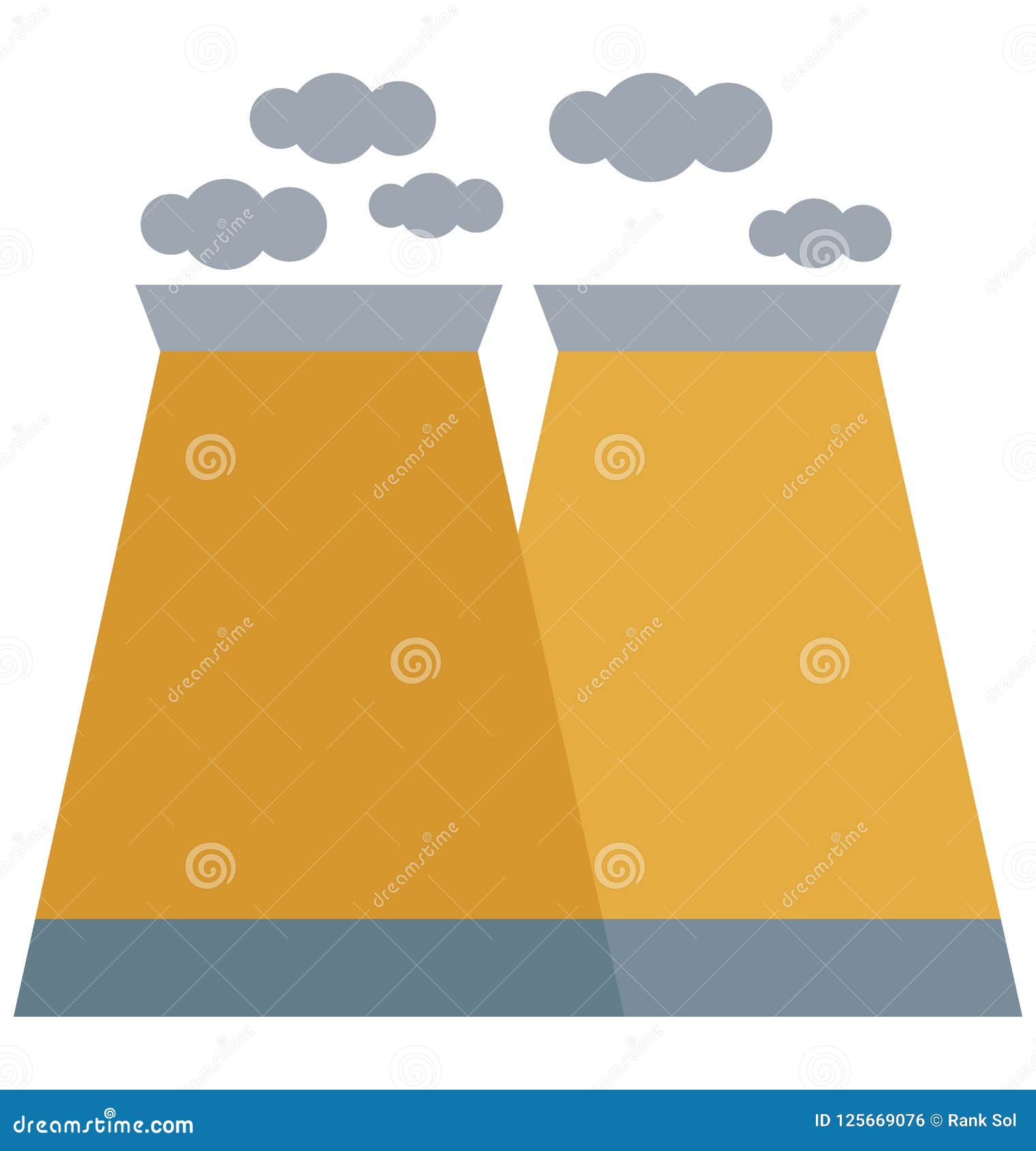 Brick Tower, Factory Isolated Vector Icons Can Be Modify with Any Style ...