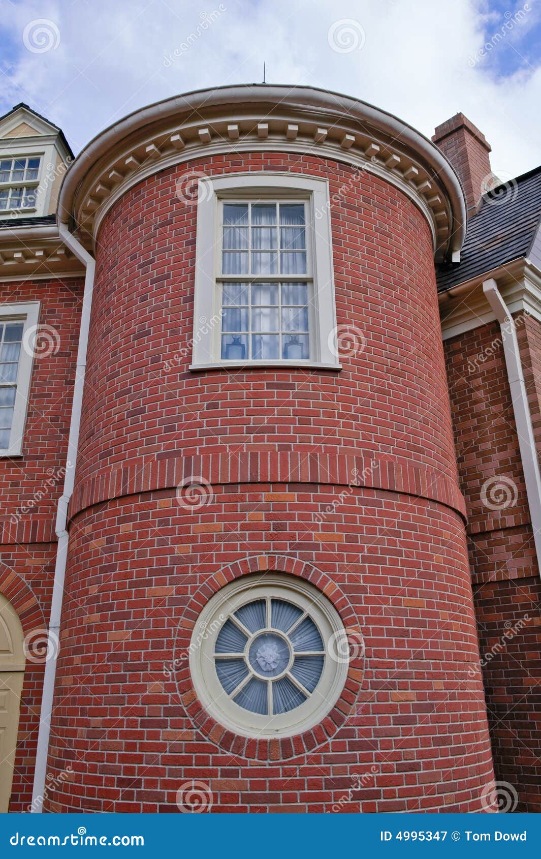 Brick tower house detail stock image. Image of outdoor - 4995347