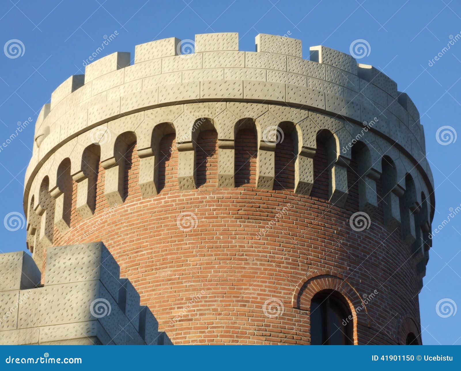 Brick tower stock photo. Image of ruins, middle, romania - 41901150