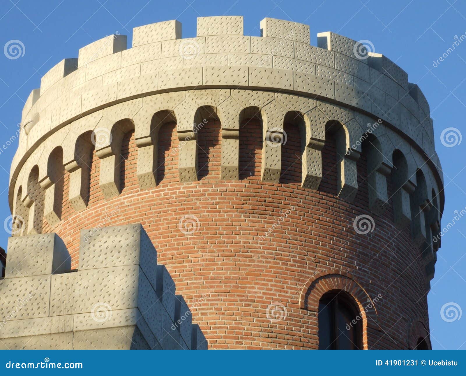 Brick tower stock image. Image of roof, tower, replica - 41901231