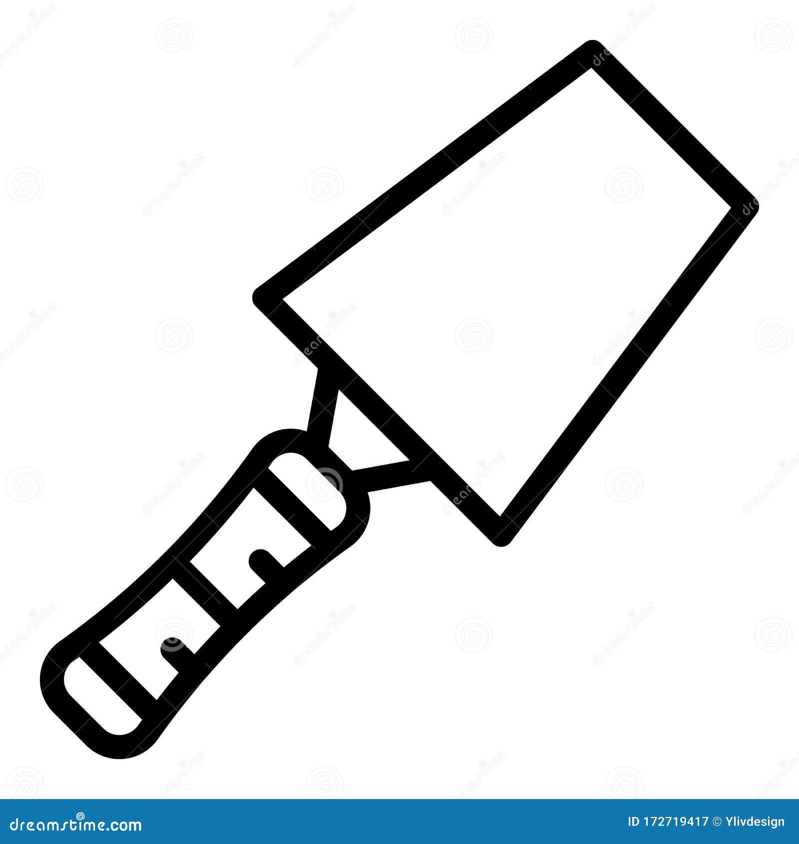 Brick Trowel Icon, Outline Style Stock Vector - Illustration of ...