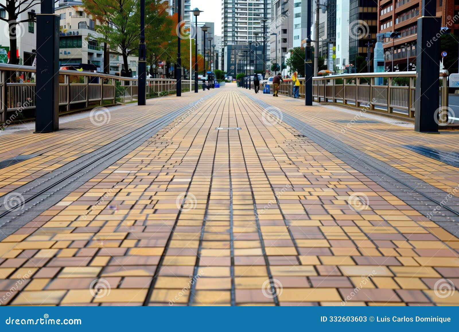 A Brick Walkway On A Sandy Beach With A Blue Sky In The Background ...