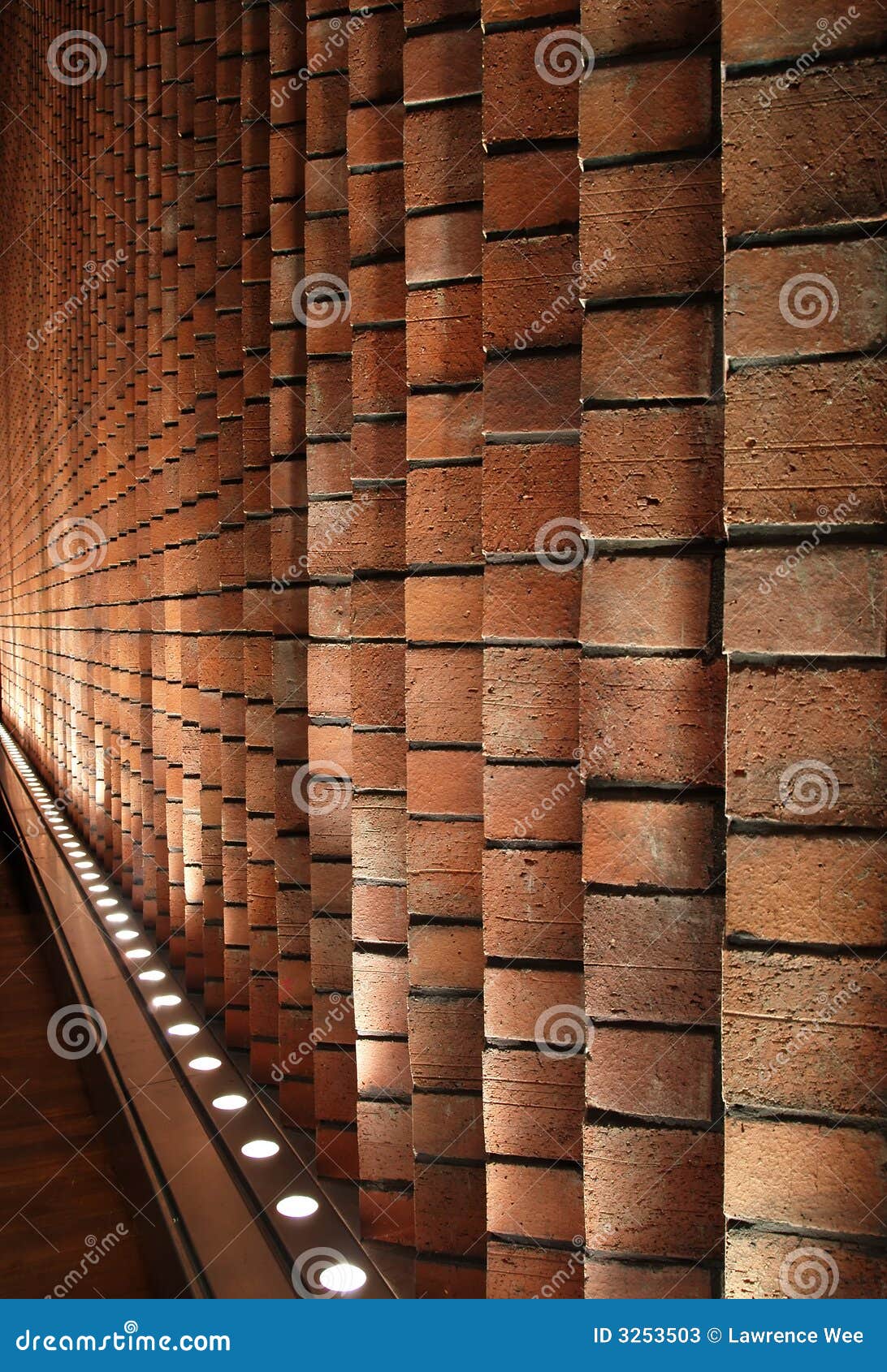 Brick Wall stock image. Image of alternating, perspective - 3253503