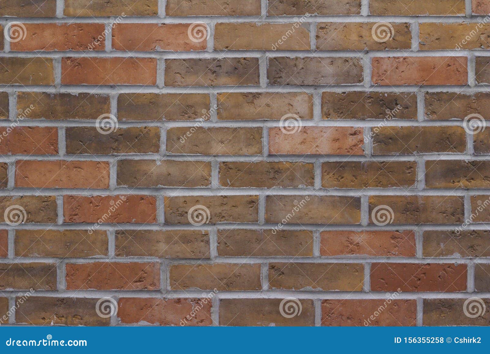Brick Wall Background with Attractive Multi-shade Brown Clay Bricks ...