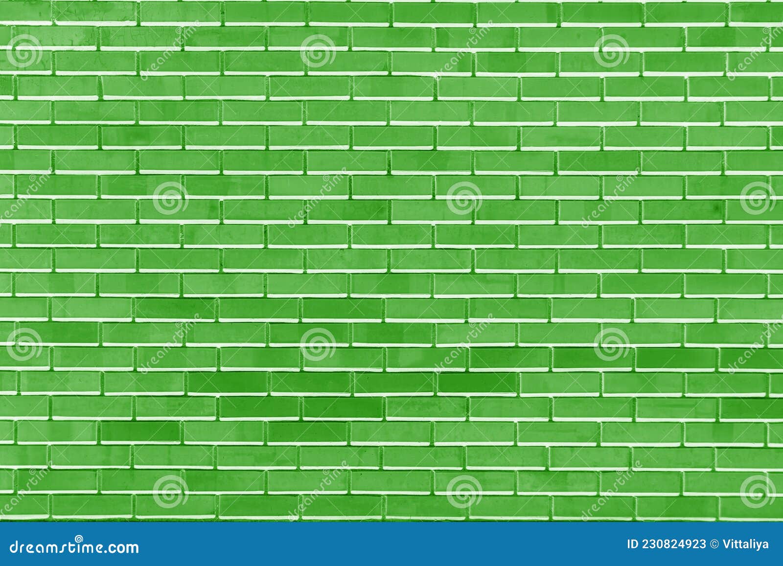 Brick Wall Background Pattern, Green Brickes Outside Stock Image ...