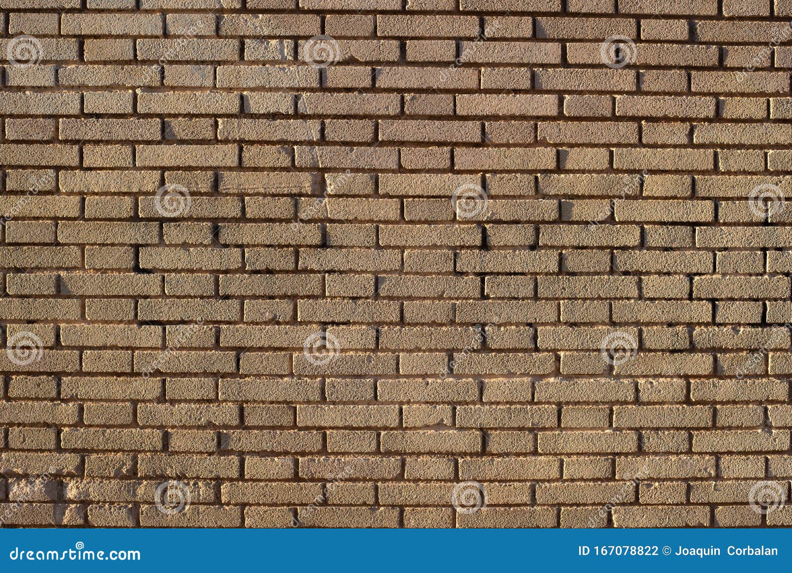 Brick Wall Background at Sunset with Sun Rays, Stone Texture Stock ...