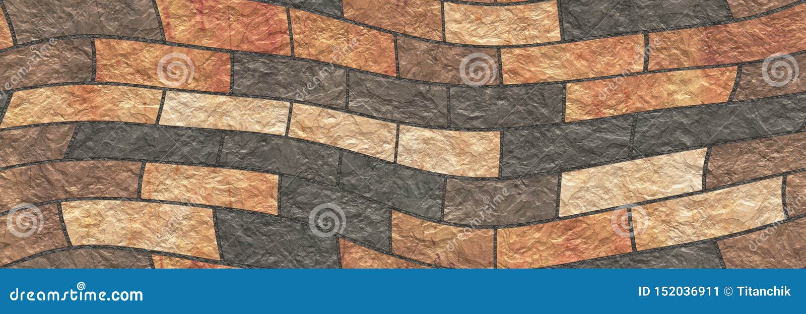 3d Abstract Pattern- Brick Wall Stock Illustration - Illustration of ...