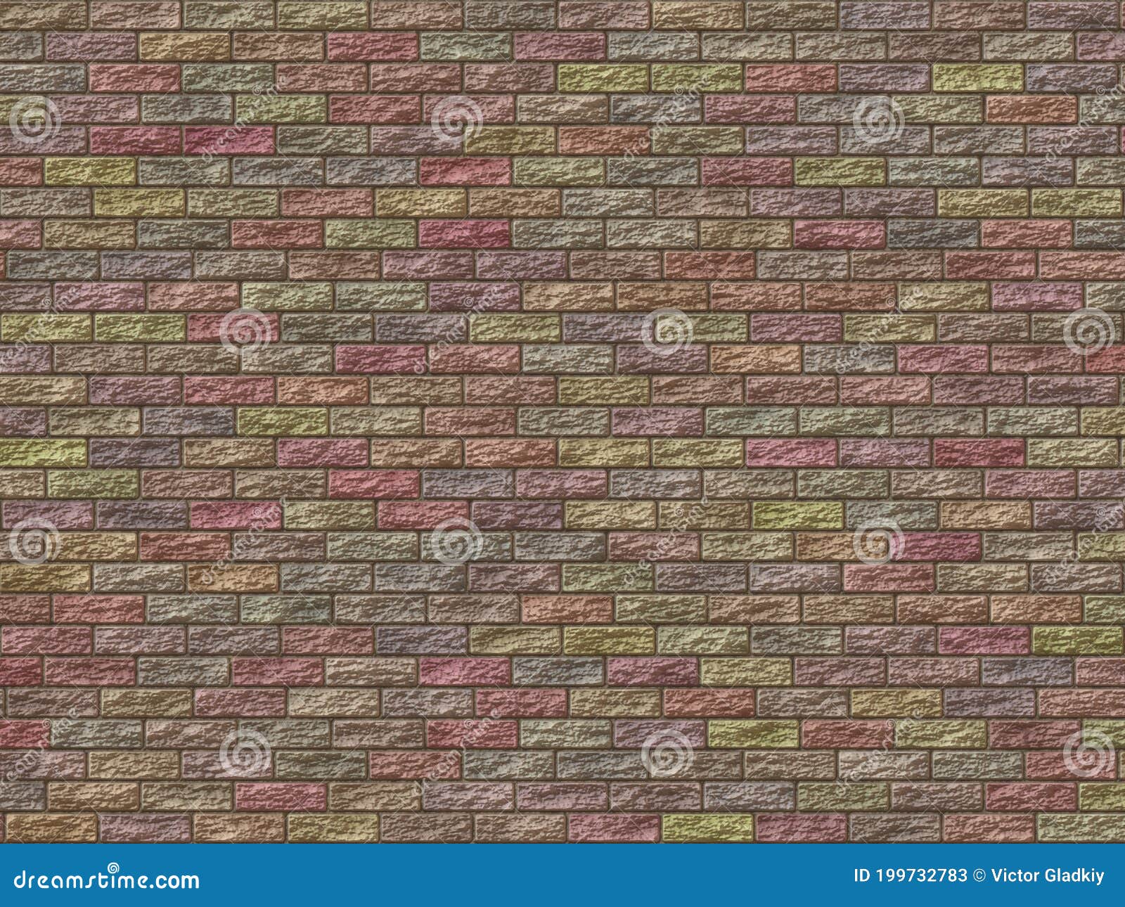 Brick Wall Background Texture or Wallpaper Illustration Stock ...