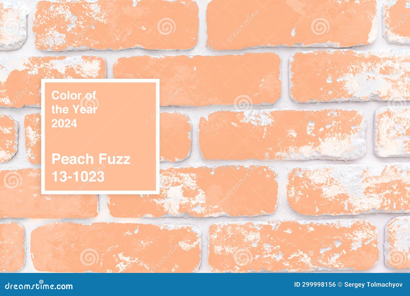Brick Wall Background Toned in Peach Color Editorial Photo - Image of ...