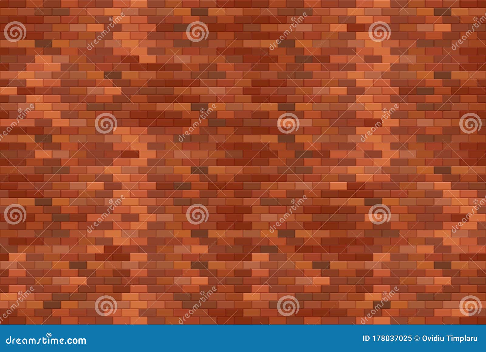 Brick Wall Background Vector Illustration Stock Vector - Illustration ...