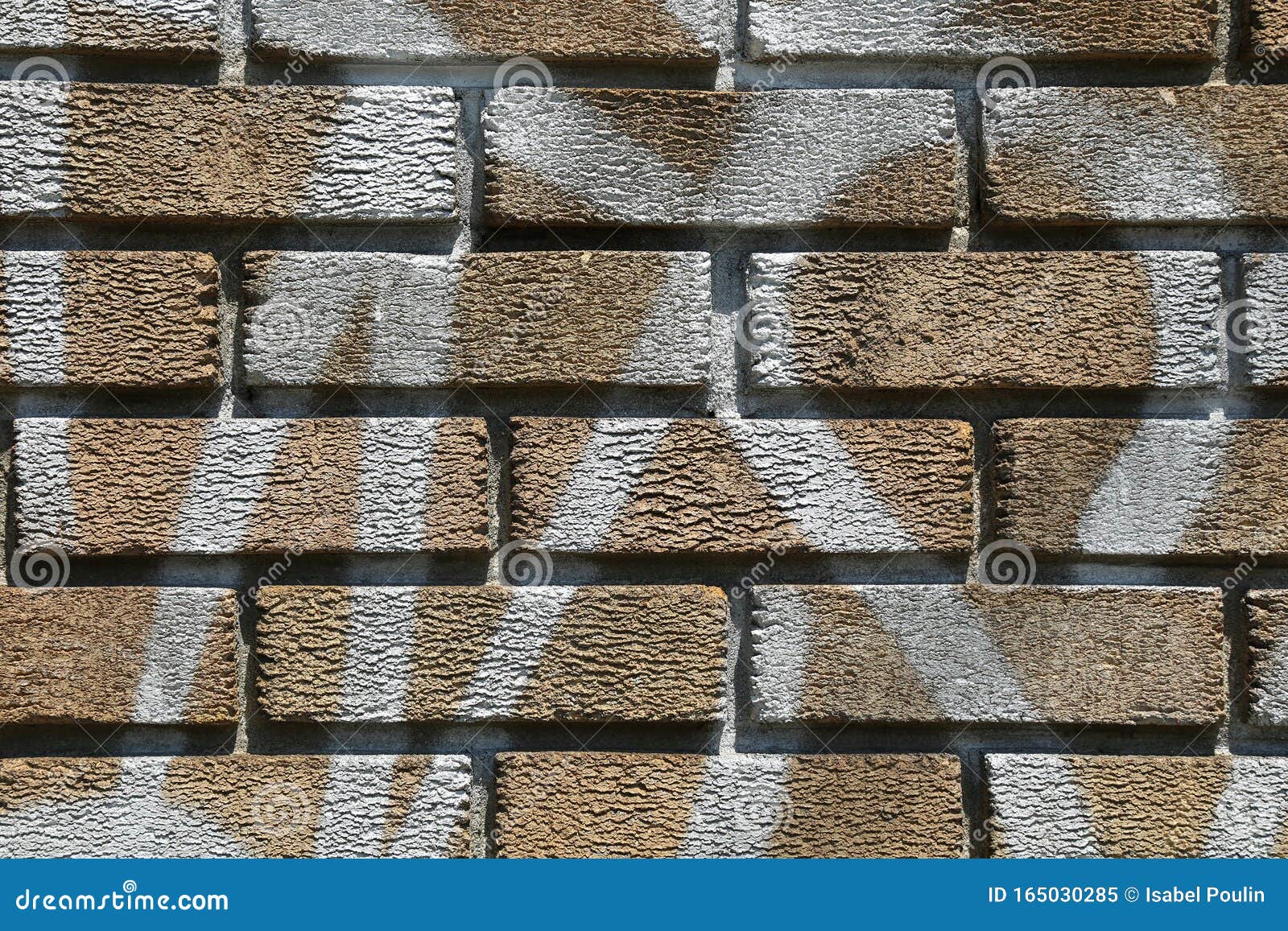 Brick wall in beige color stock image. Image of beautiful - 165030285