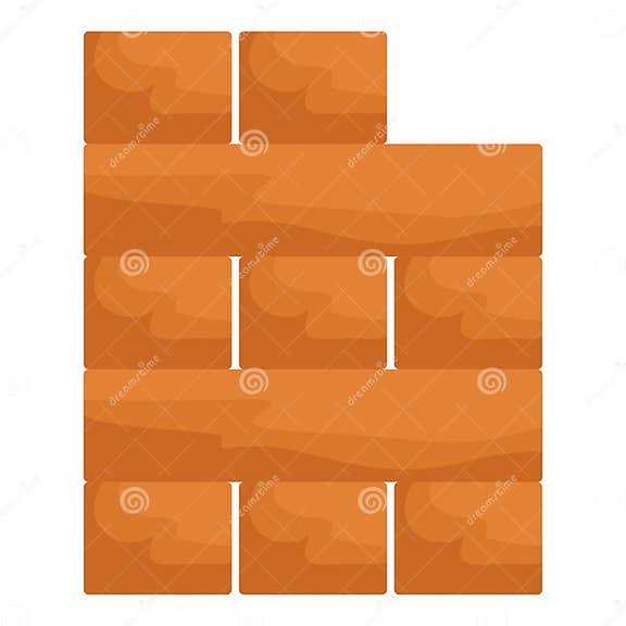 Brick Wall Being Built with Some Missing Bricks Stock Vector ...