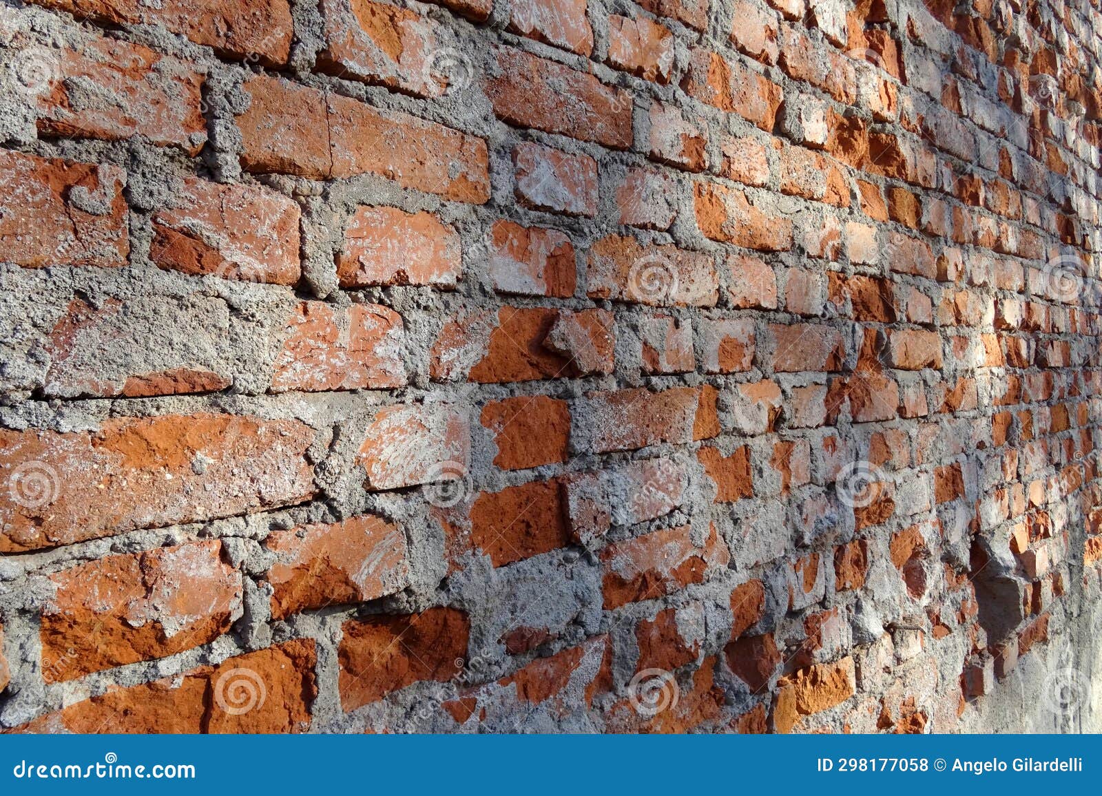 Brick Wall Being Demolished for External Renovation of Building ...