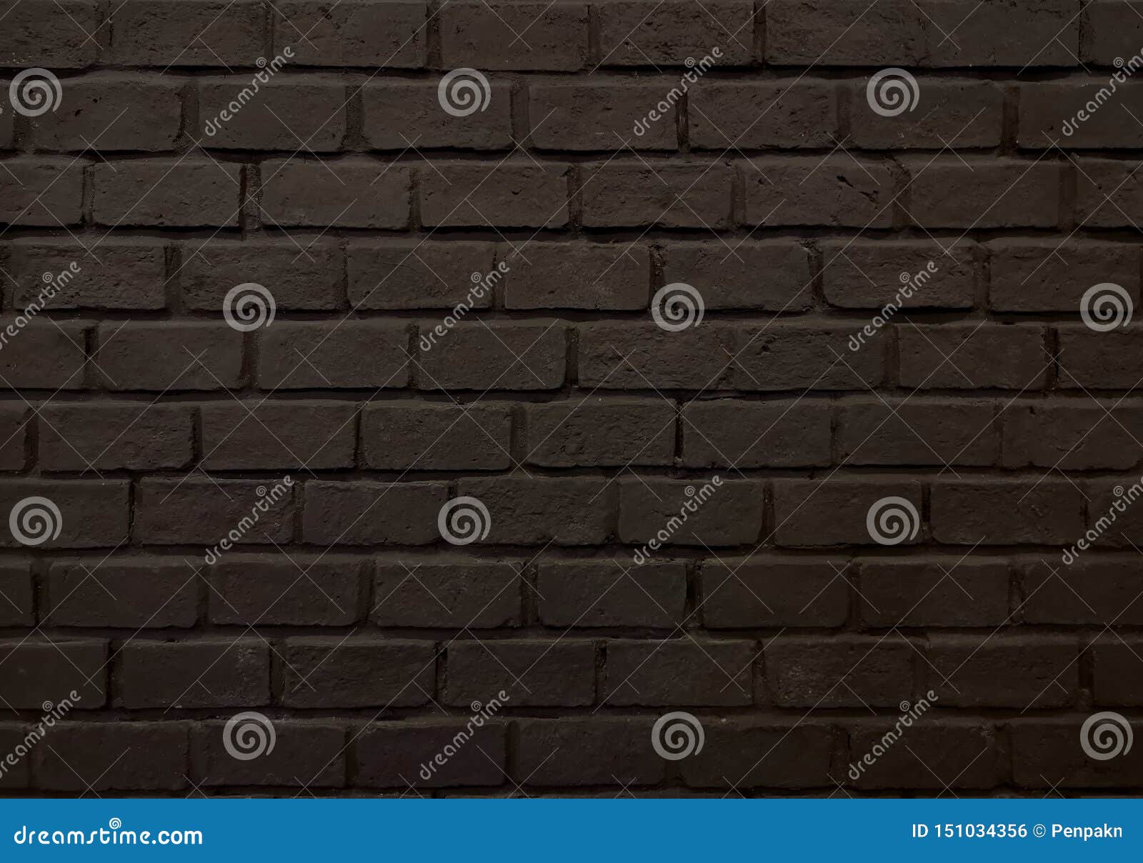Brick Wall Black Color Paint Rough Surface Material Pattern Block ...