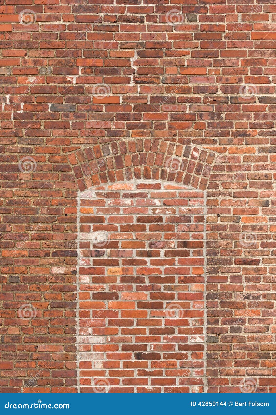 Brick Wall with Bricked Window Stock Photo - Image of solid, covering ...