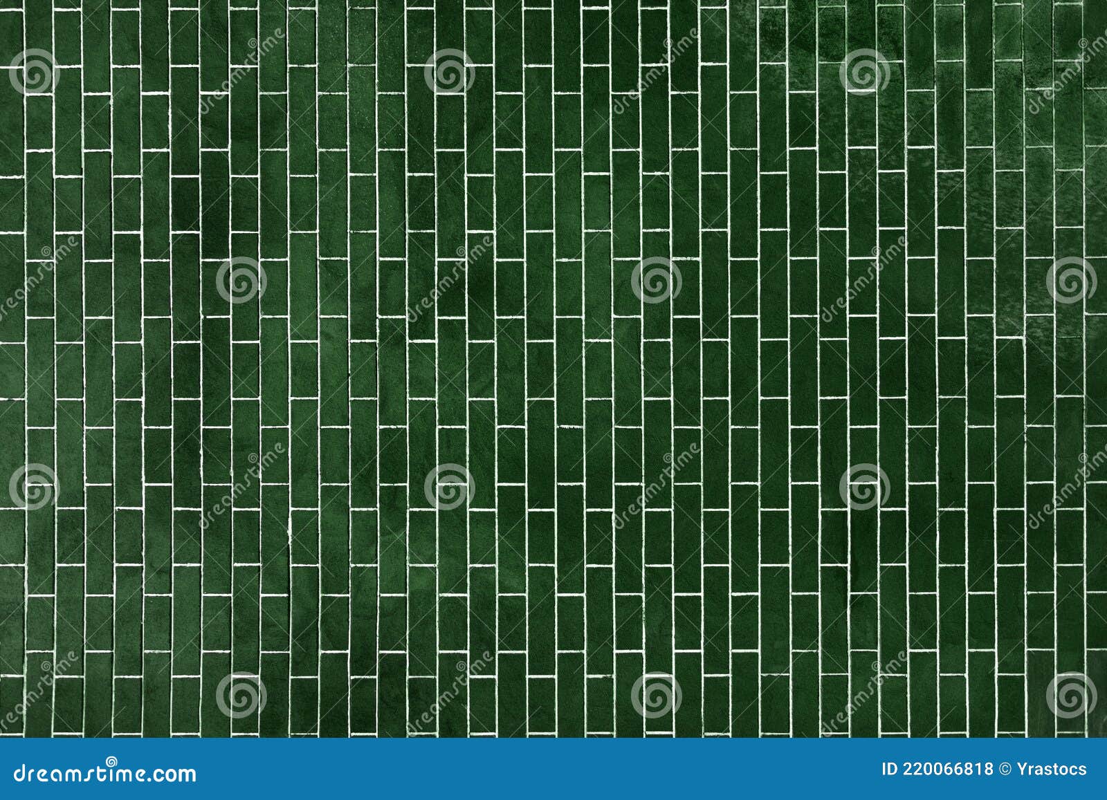 Brick Wall is Bright Green Colored, Texture of Stone Blocks, Background ...