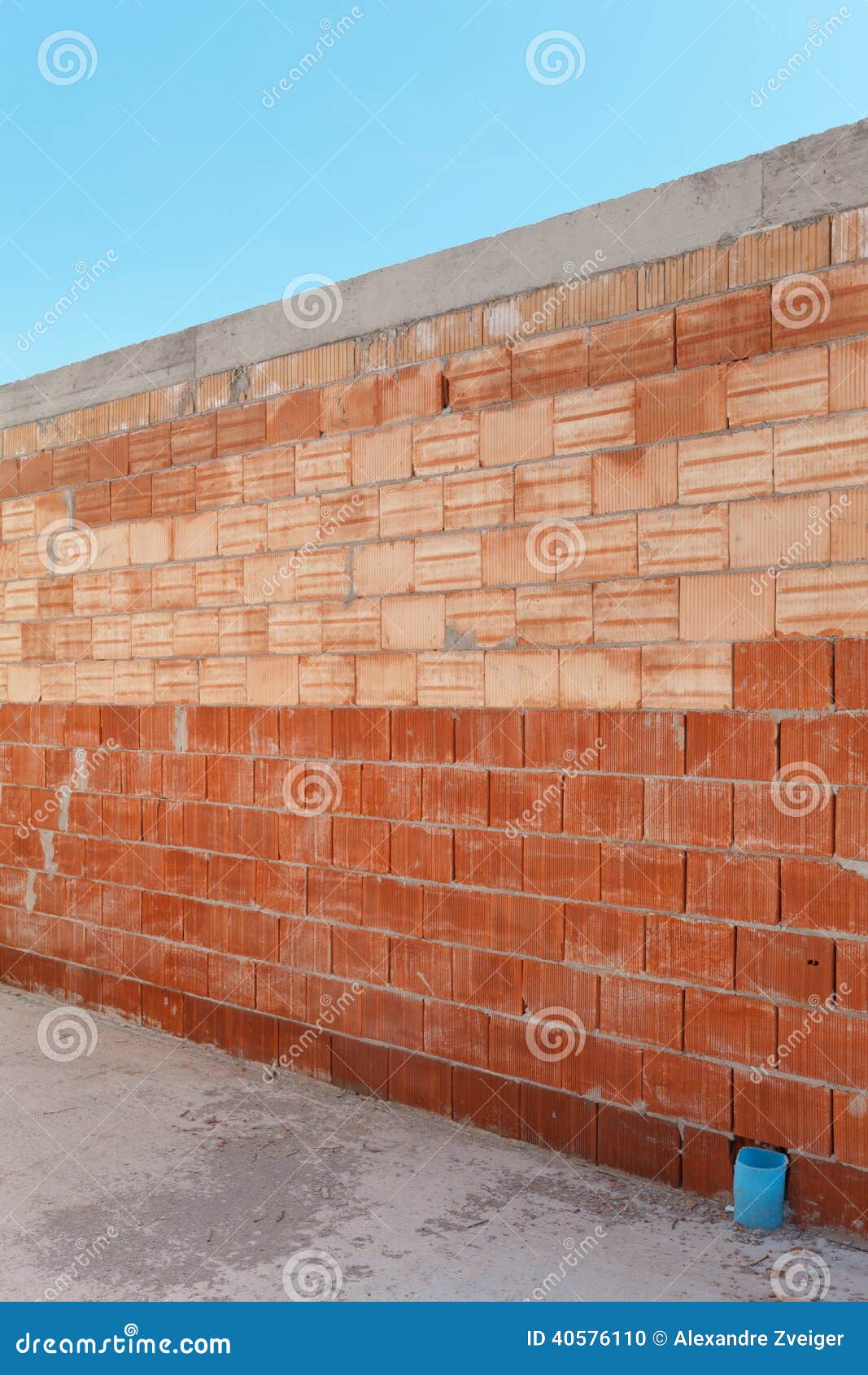 Brick wall stock photo. Image of concrete, site, blue - 40576110