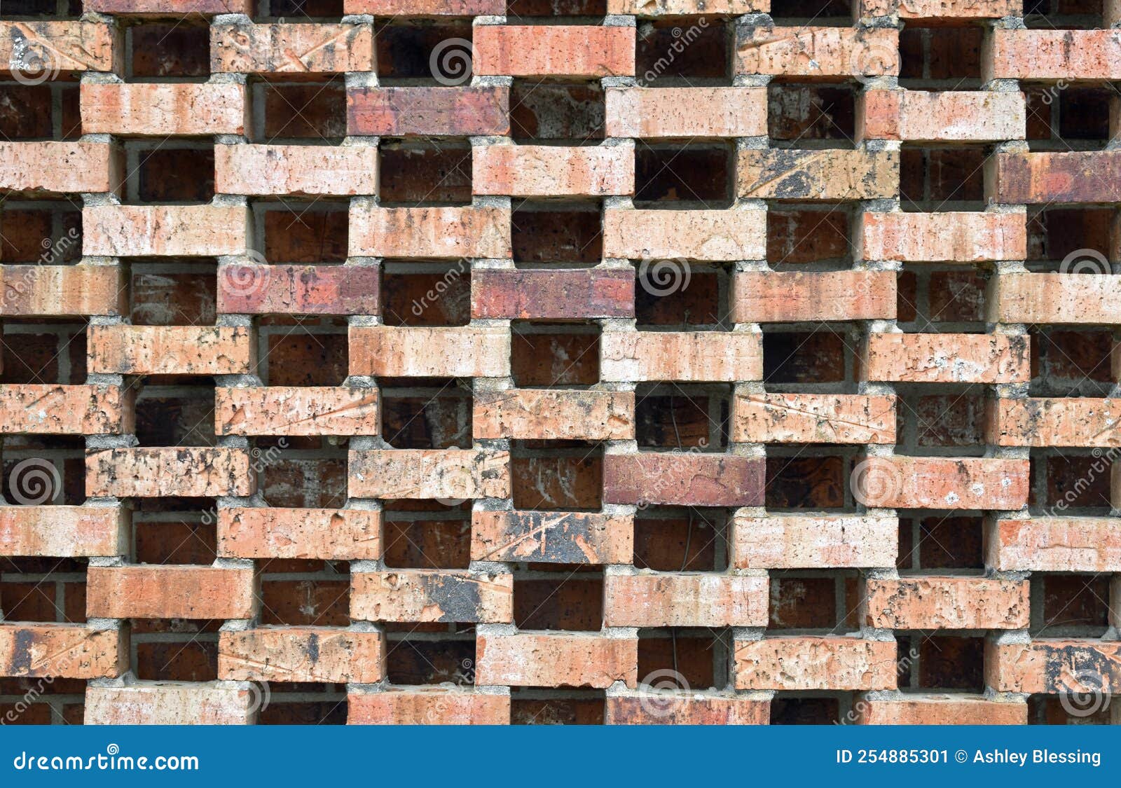 Brick Wall with Checkerboard Pattern Stock Image - Image of floor ...
