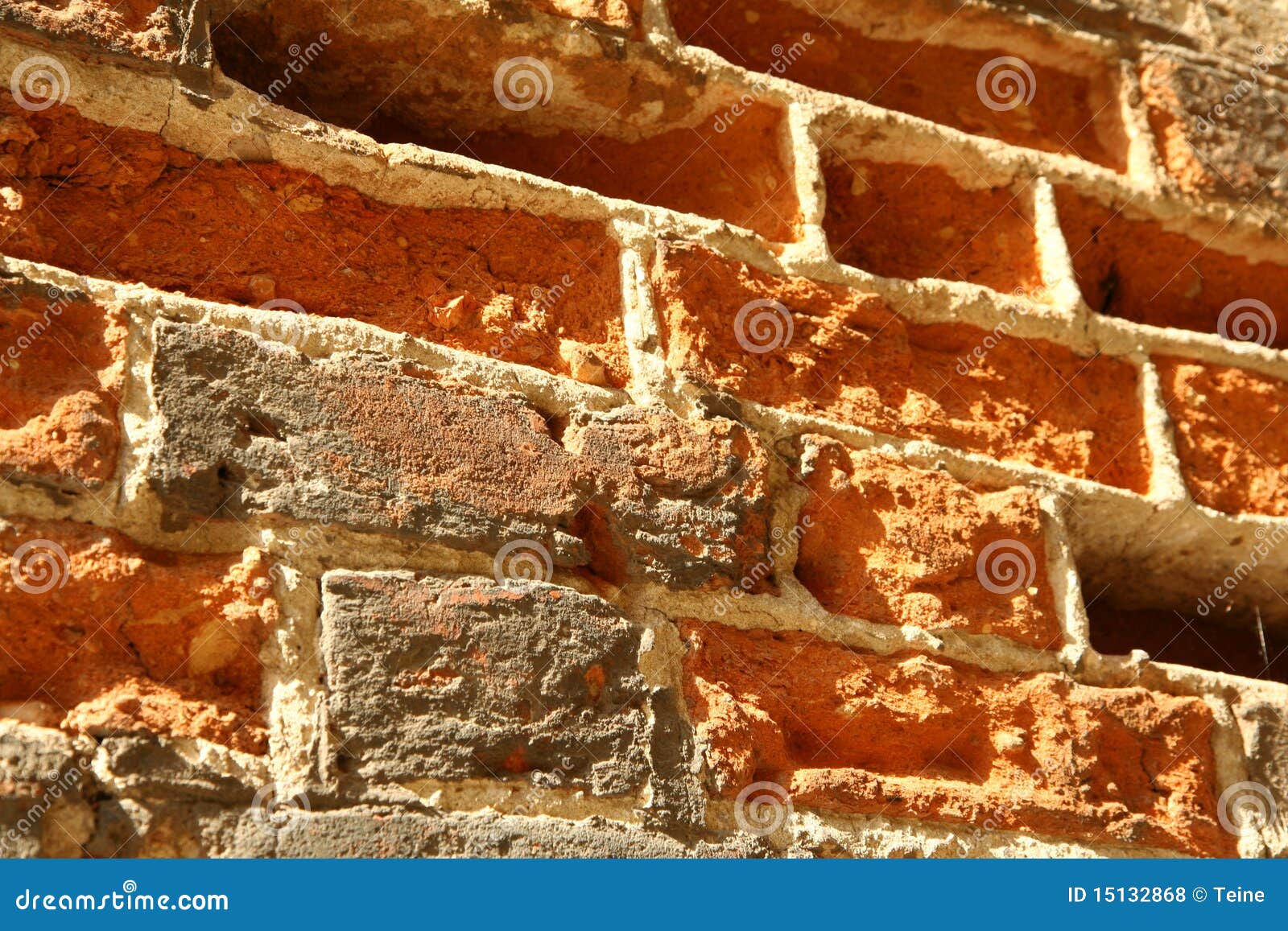 Brick wall in close up stock photo. Image of background - 15132868