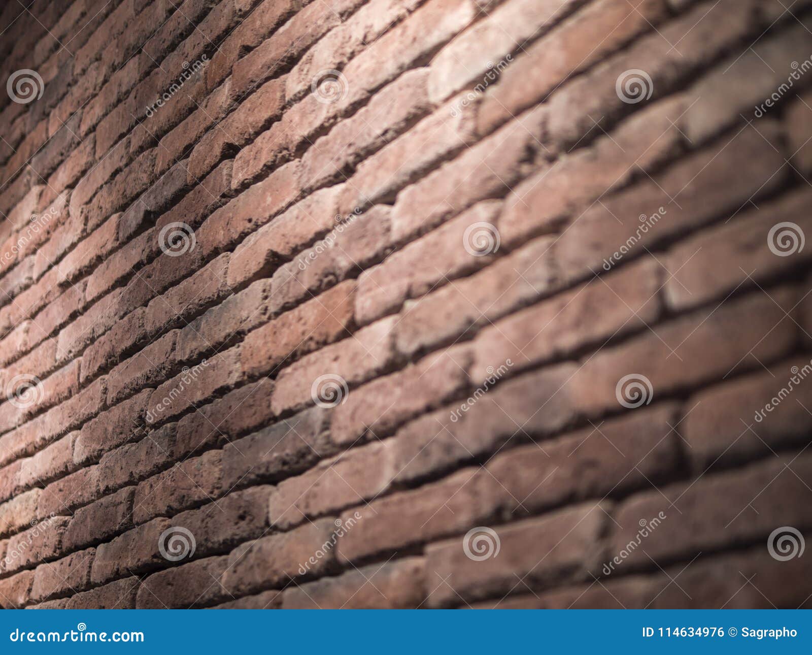 Brick Wall Close Up Angle View Stock Photo - Image of focus, fortress ...