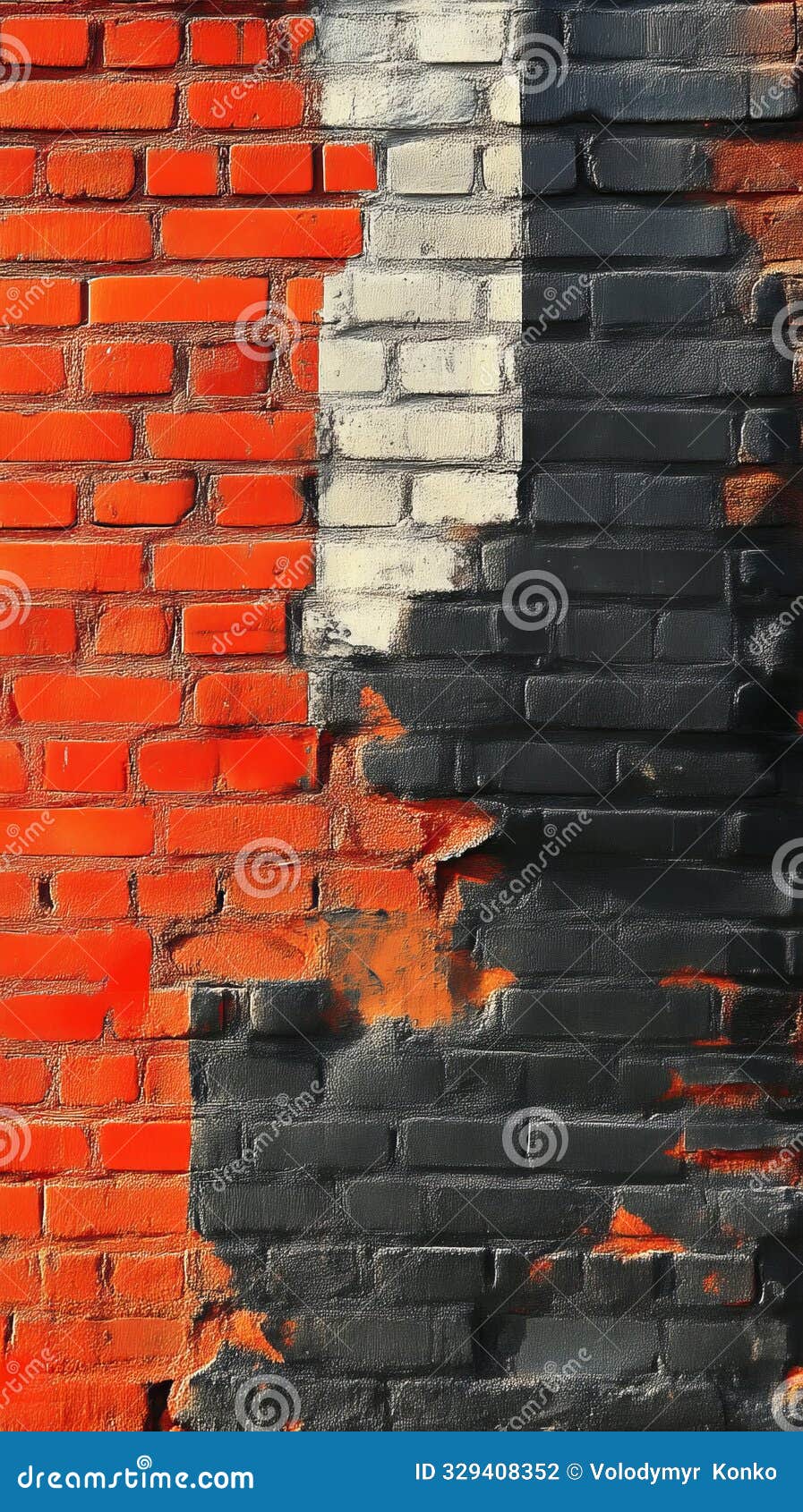 Brick Wall with Colorful Graffiti, Urban Art Concept Stock Photo ...