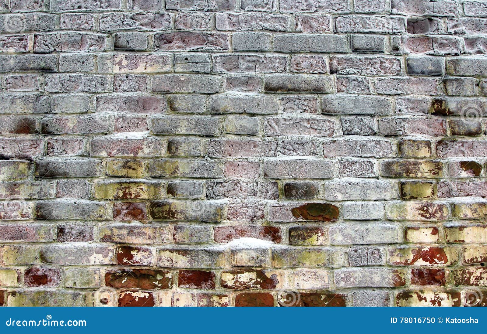 Brick Wall Covered with Frost Stock Photo - Image of russian, nature ...