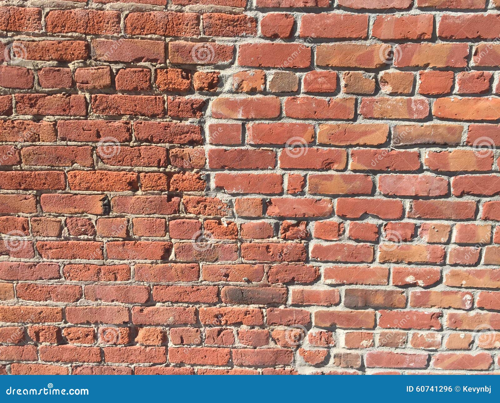 Brick Wall with Crack Patch Stock Photo - Image of rusted, garage: 60741296
