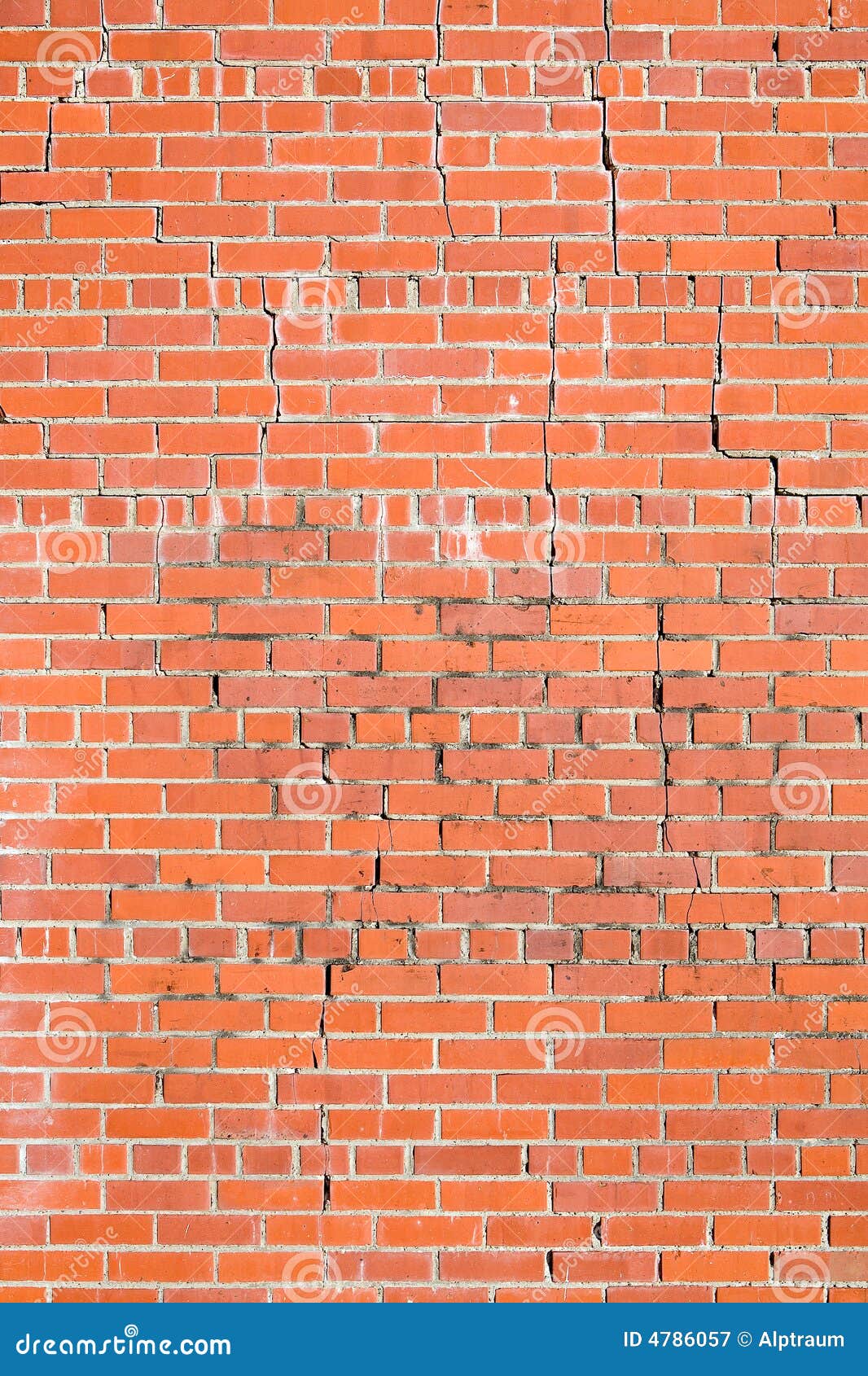 Brick wall cracks stock image. Image of bricks, neglect - 4786057