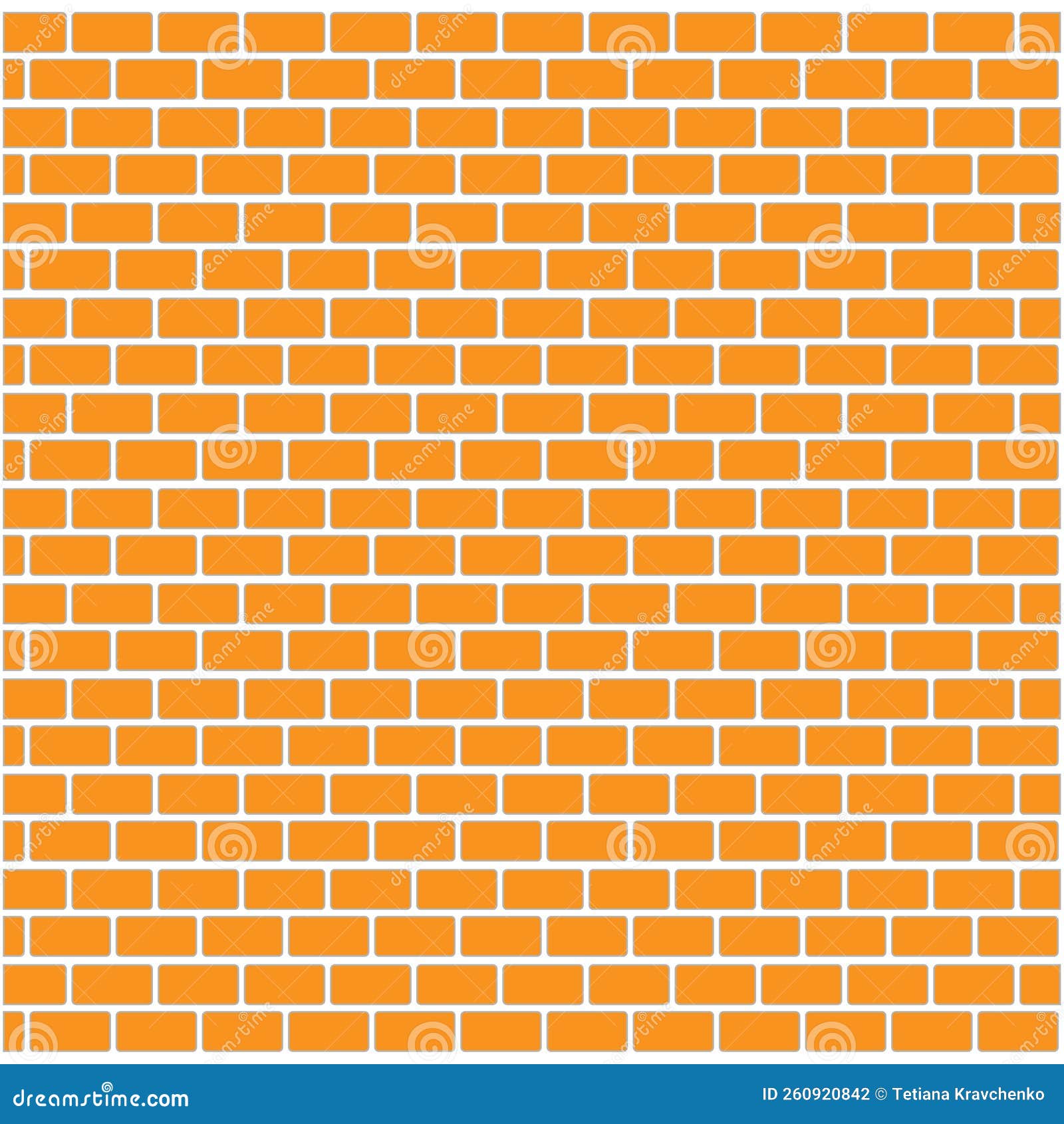 Brick Wall for Decoration Design. Seamless Pattern. Square Vintage Tile ...