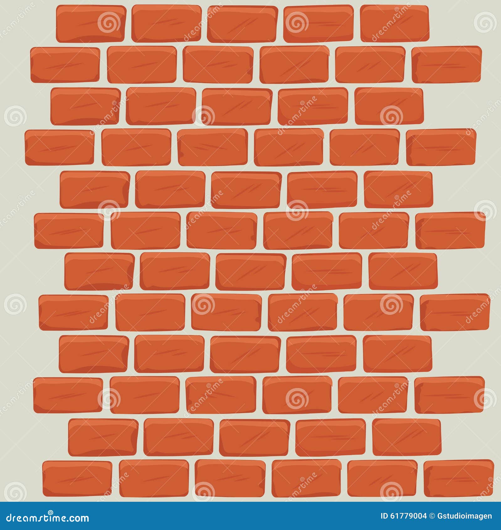 Brick wall design. stock vector. Illustration of plaster - 61779004