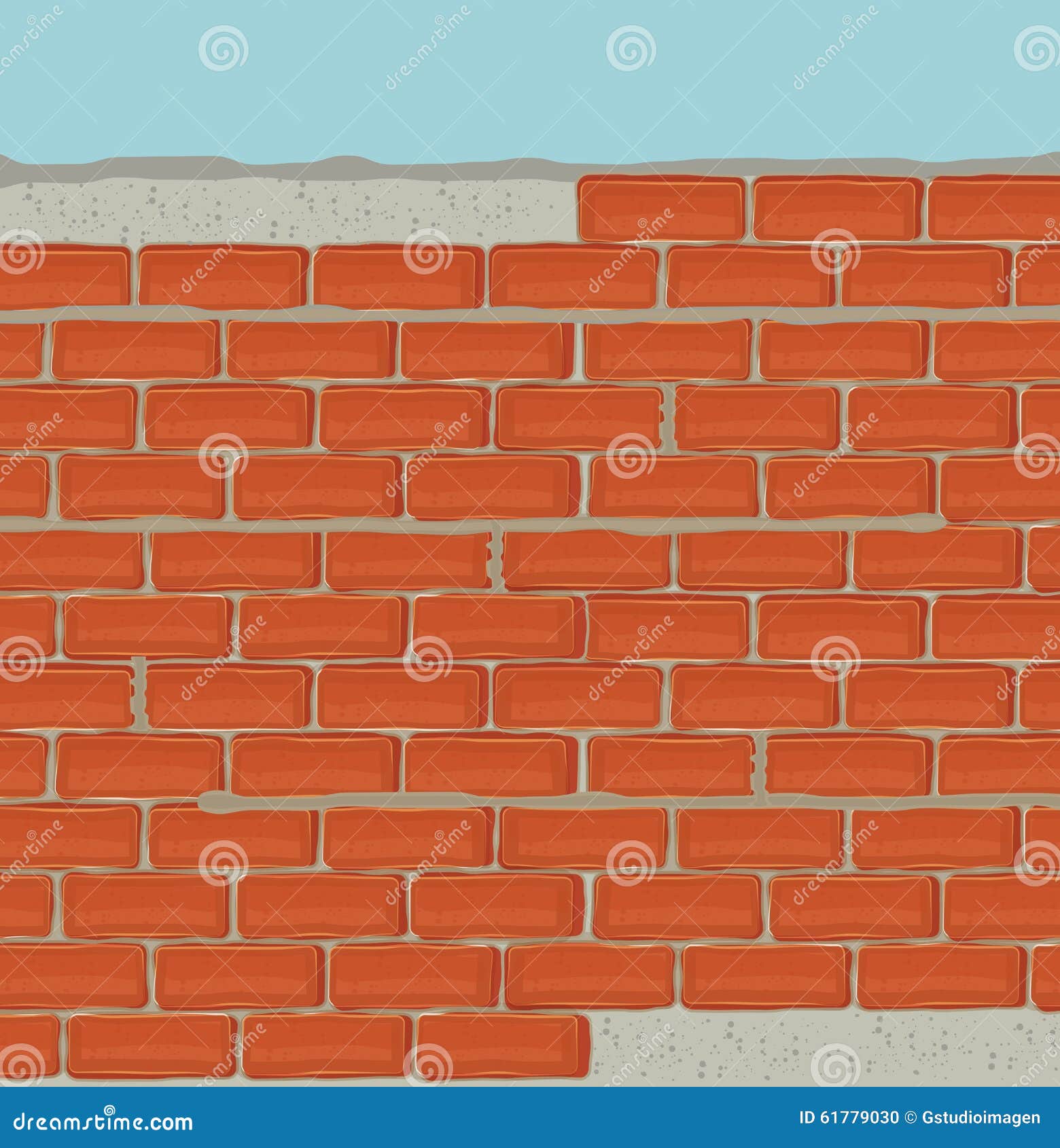 Brick wall design. stock vector. Illustration of surface - 61779030