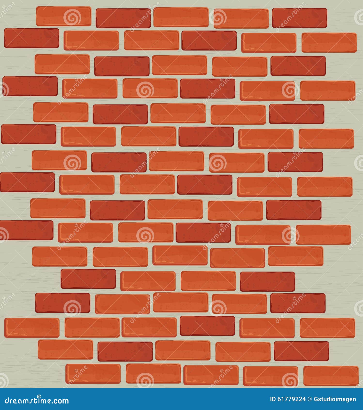 Brick wall design. stock vector. Illustration of cement - 61779224