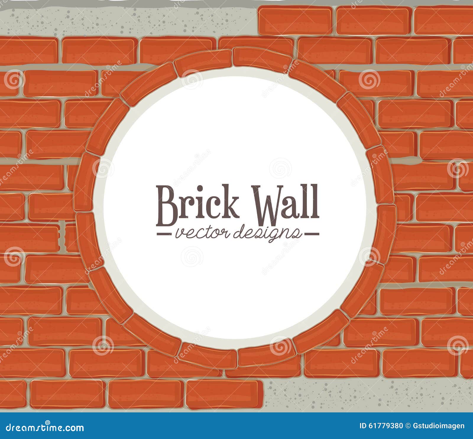 Brick wall design. stock vector. Illustration of design - 61779380