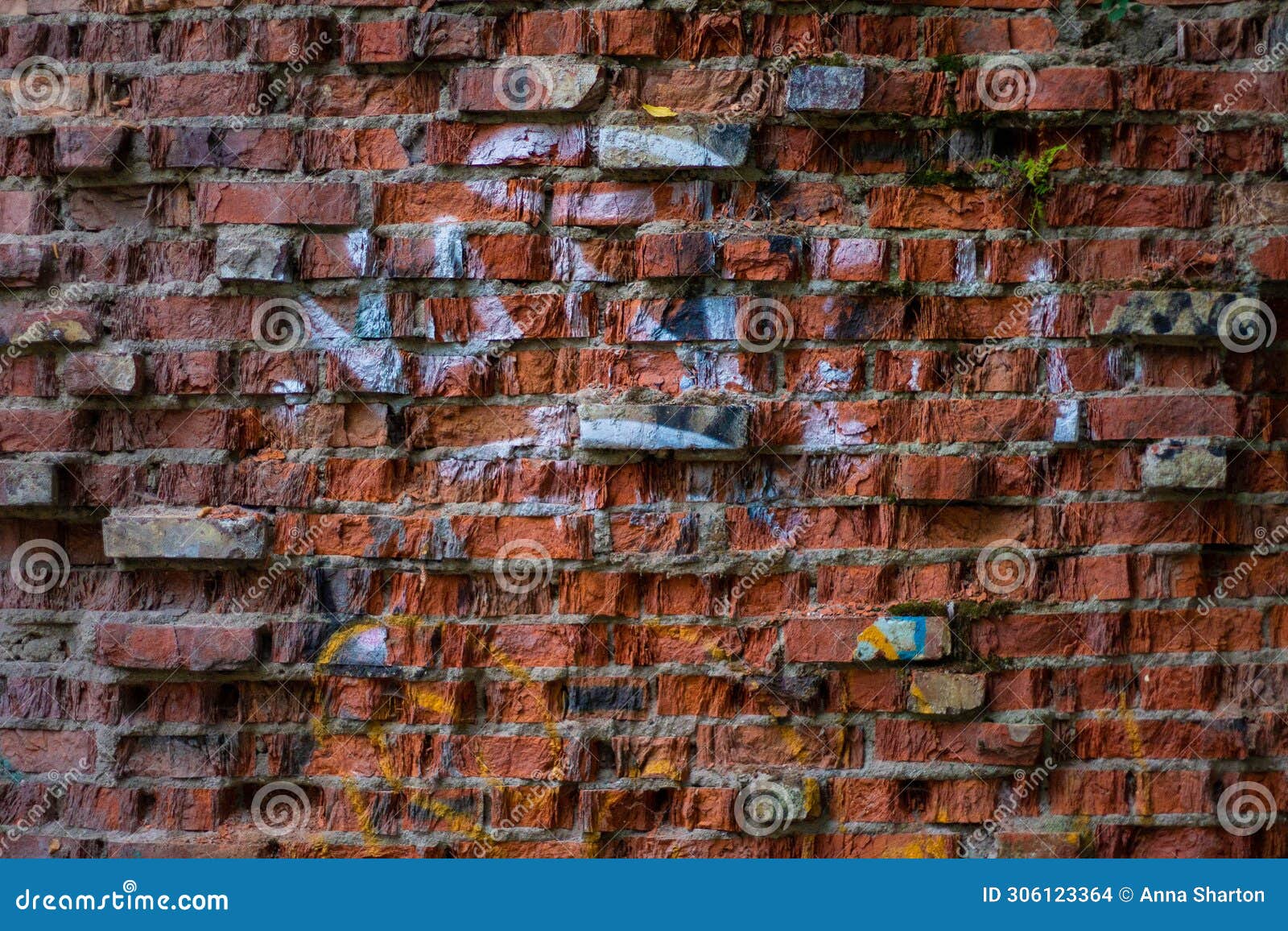 Brick Wall Destroyed Background Stock Photo - Image of wallpaper ...