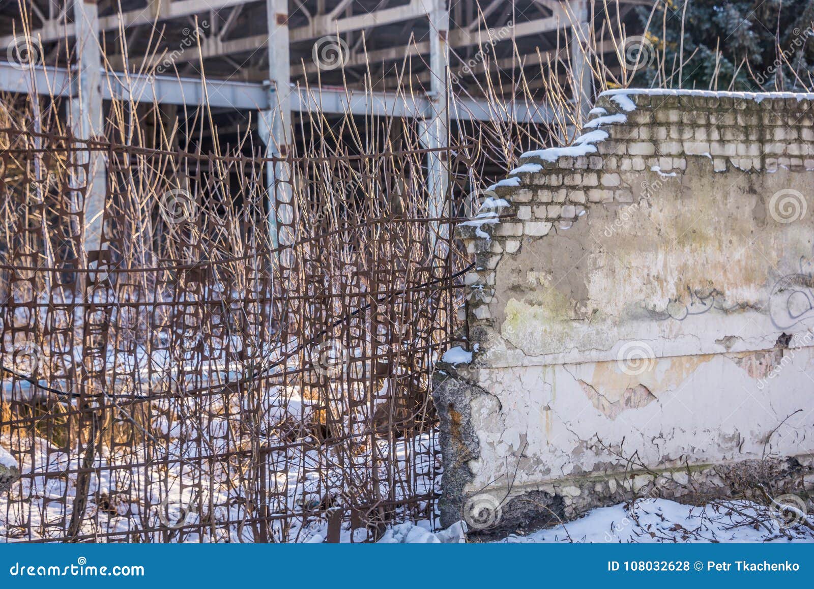 Brick Wall Destroyed by Explosion during the War Stock Photo - Image of ...