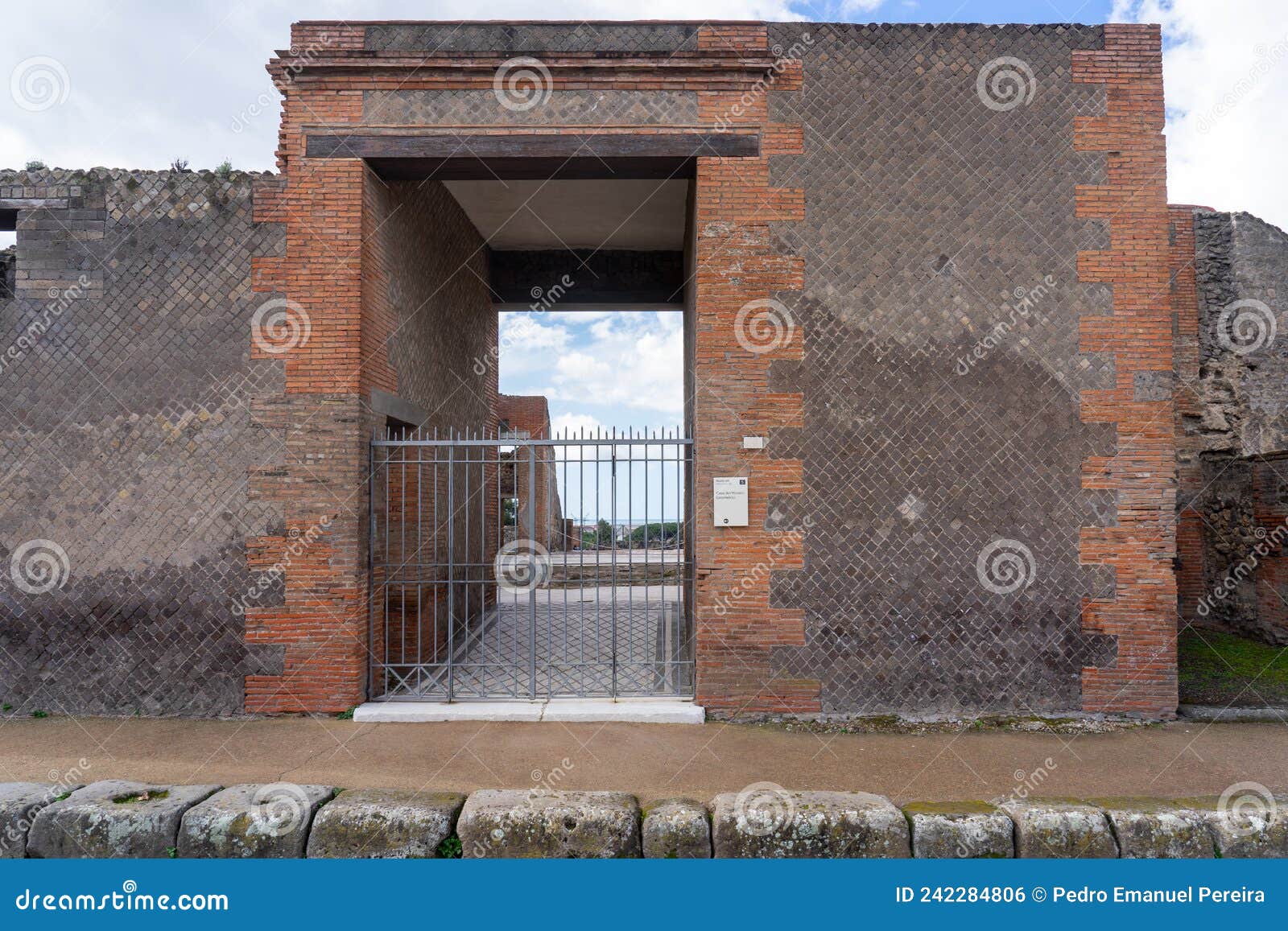 Brick Wall with Diagonal Stacking in Buildings in the Archaeological ...