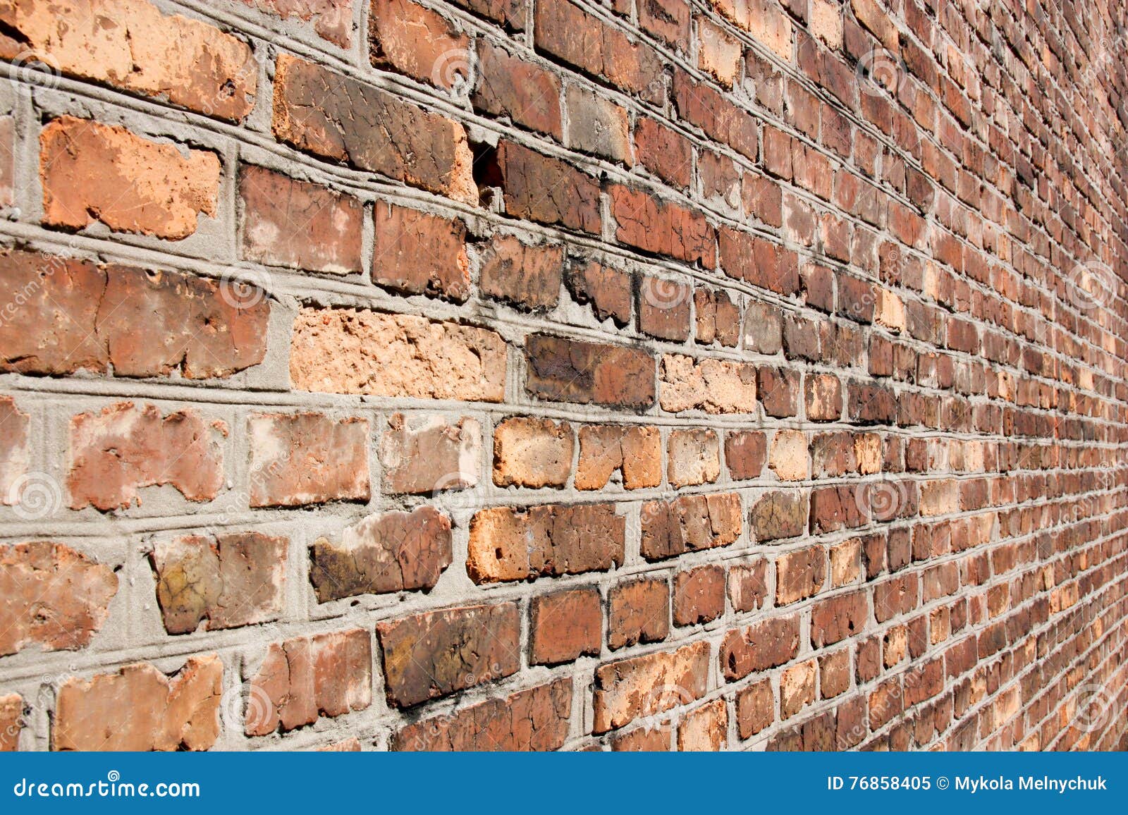 Brick Wall in a Diagonal Term. Stock Image - Image of detail, brown ...