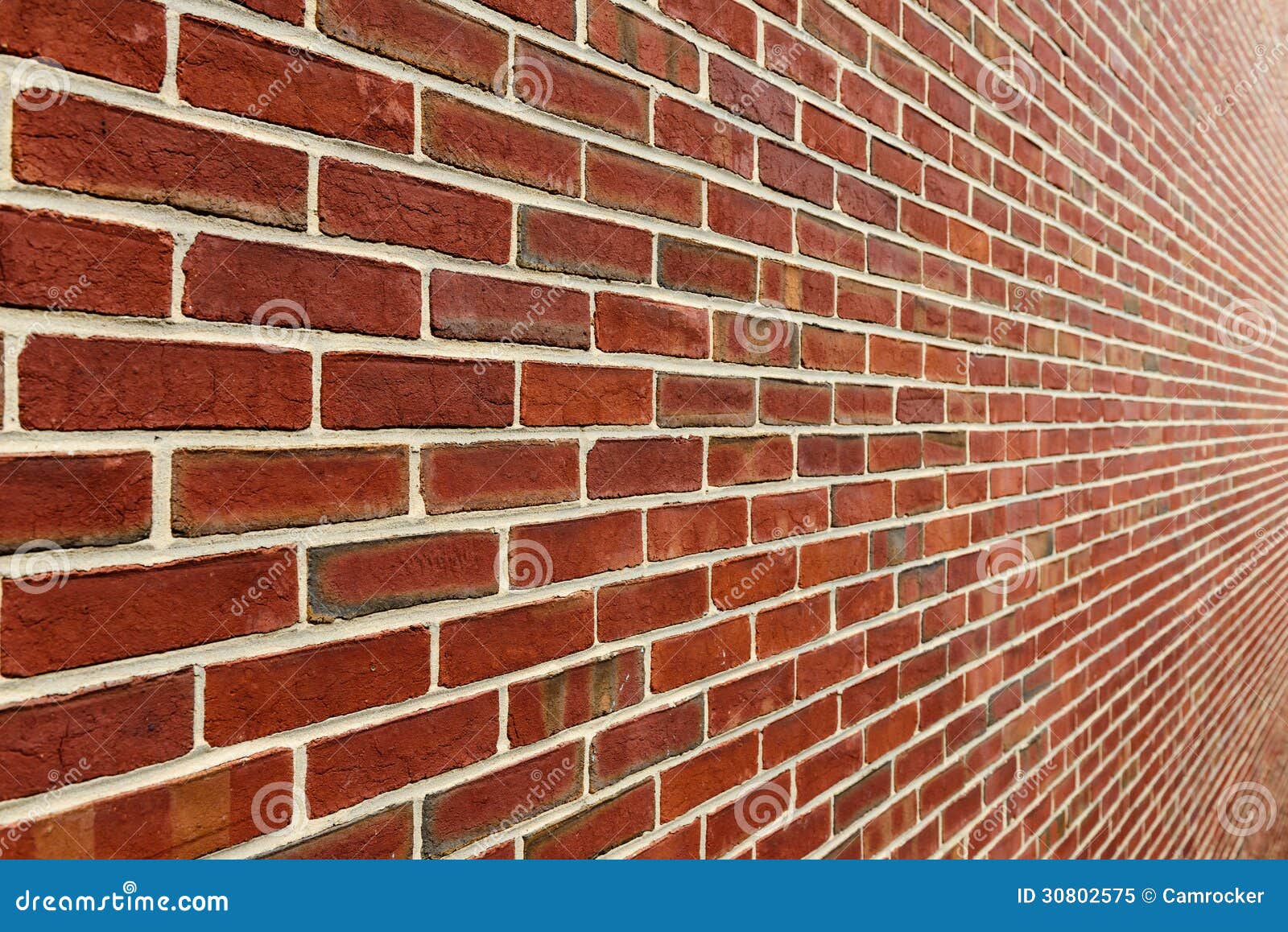 Brick Wall with Diminishing Perspective Stock Image - Image of ...