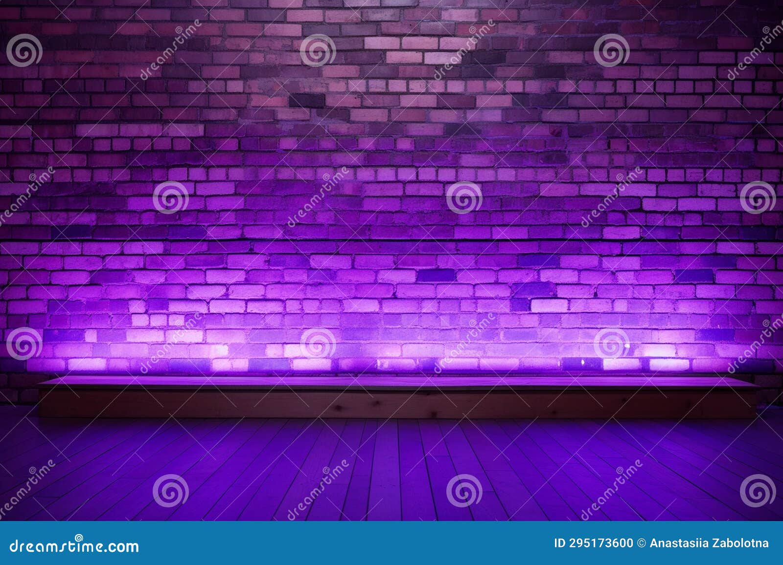 Brick Wall in Electric Purple Neon Colors Stock Illustration ...