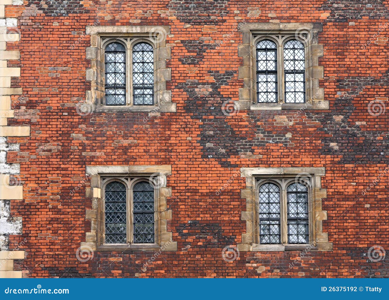 Brick wall facade stock photo. Image of texture, architecture - 26375192