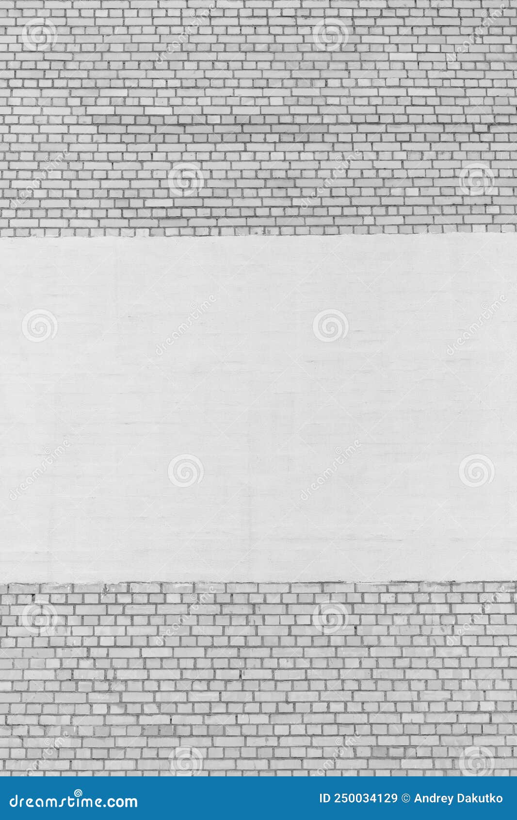 Brick Wall Facade Exterior of an Urban Building with Empty Space Paint ...