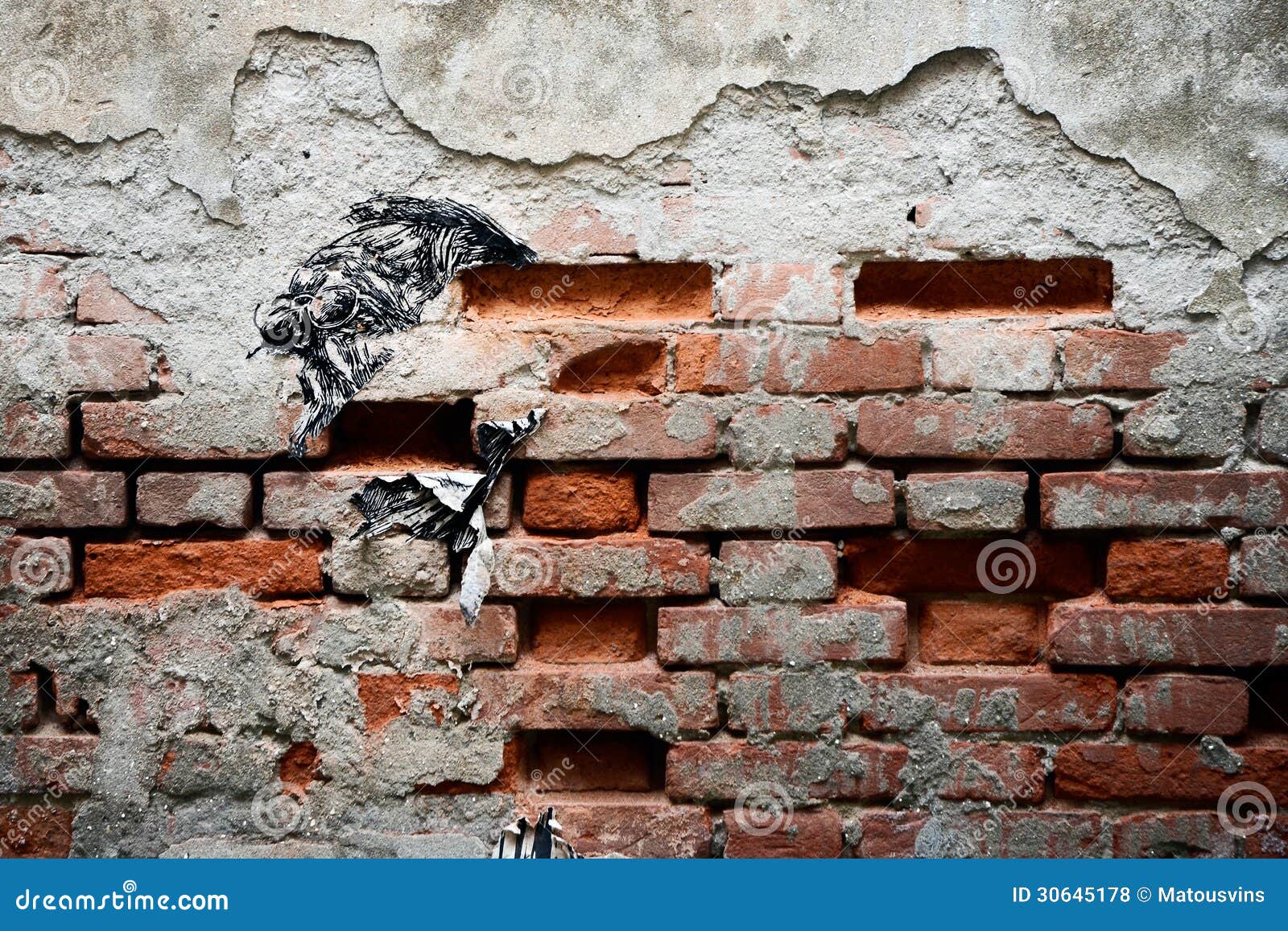 Brick wall face stock photo. Image of feeling, emotion - 30645178