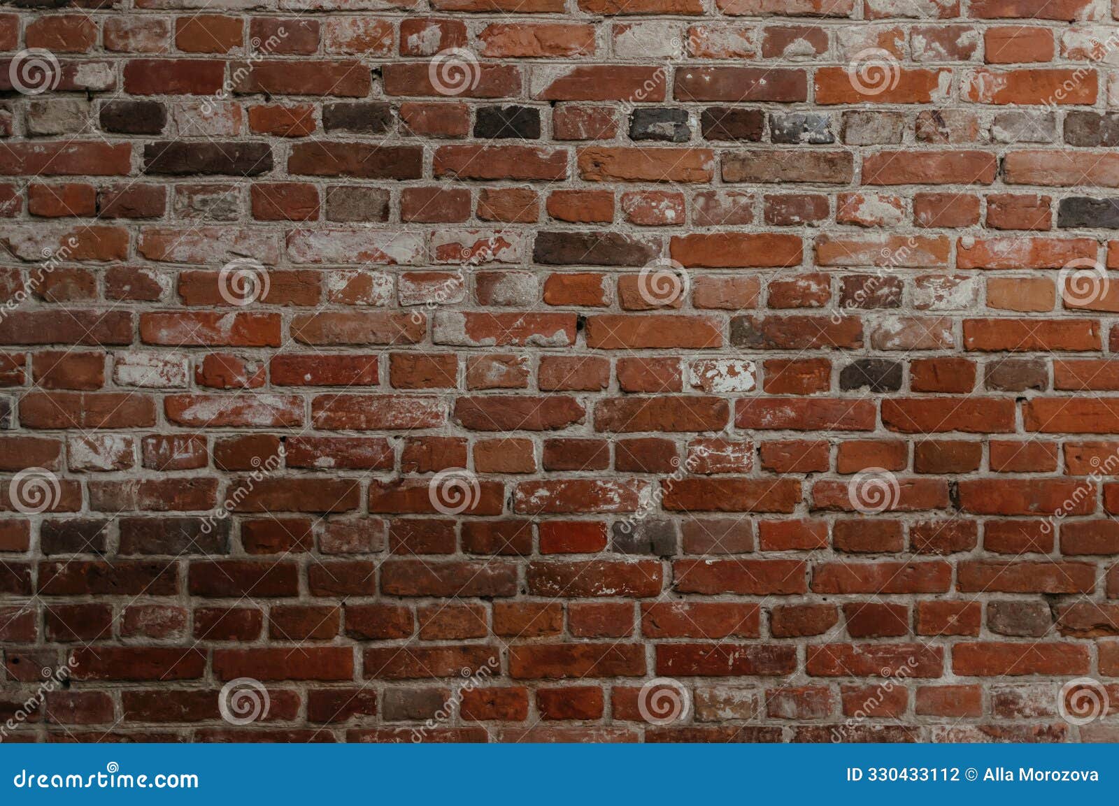 A Brick Wall with a Few Missing Bricks Stock Photo - Image of structure ...