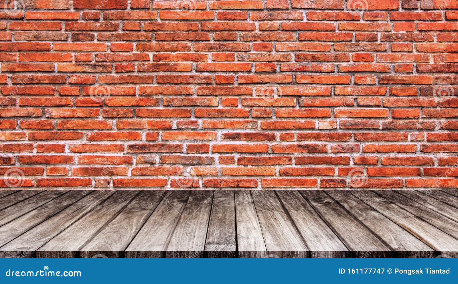 Brick Wall and Floors are Made of Wood. the Empty Room is Used for ...