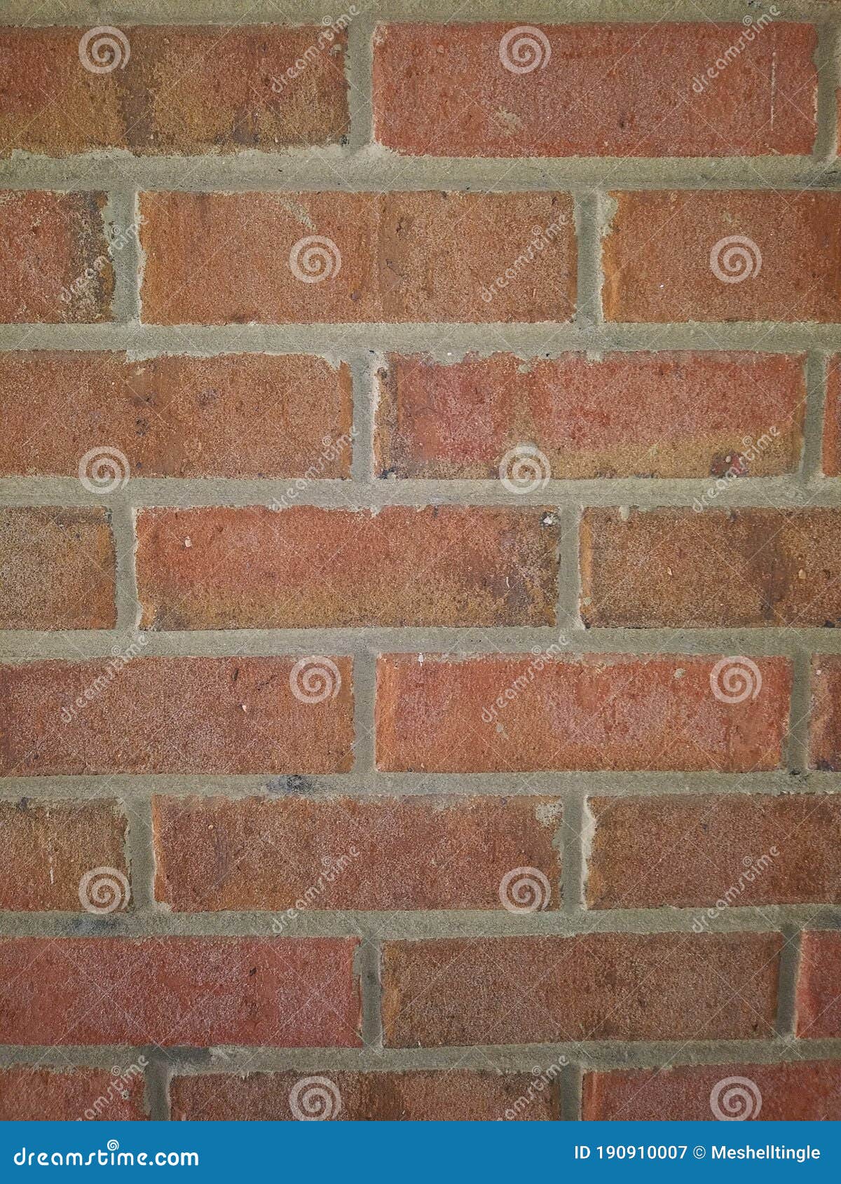 Brick Wall Front View Solid Stock Image - Image of flooring, wood ...