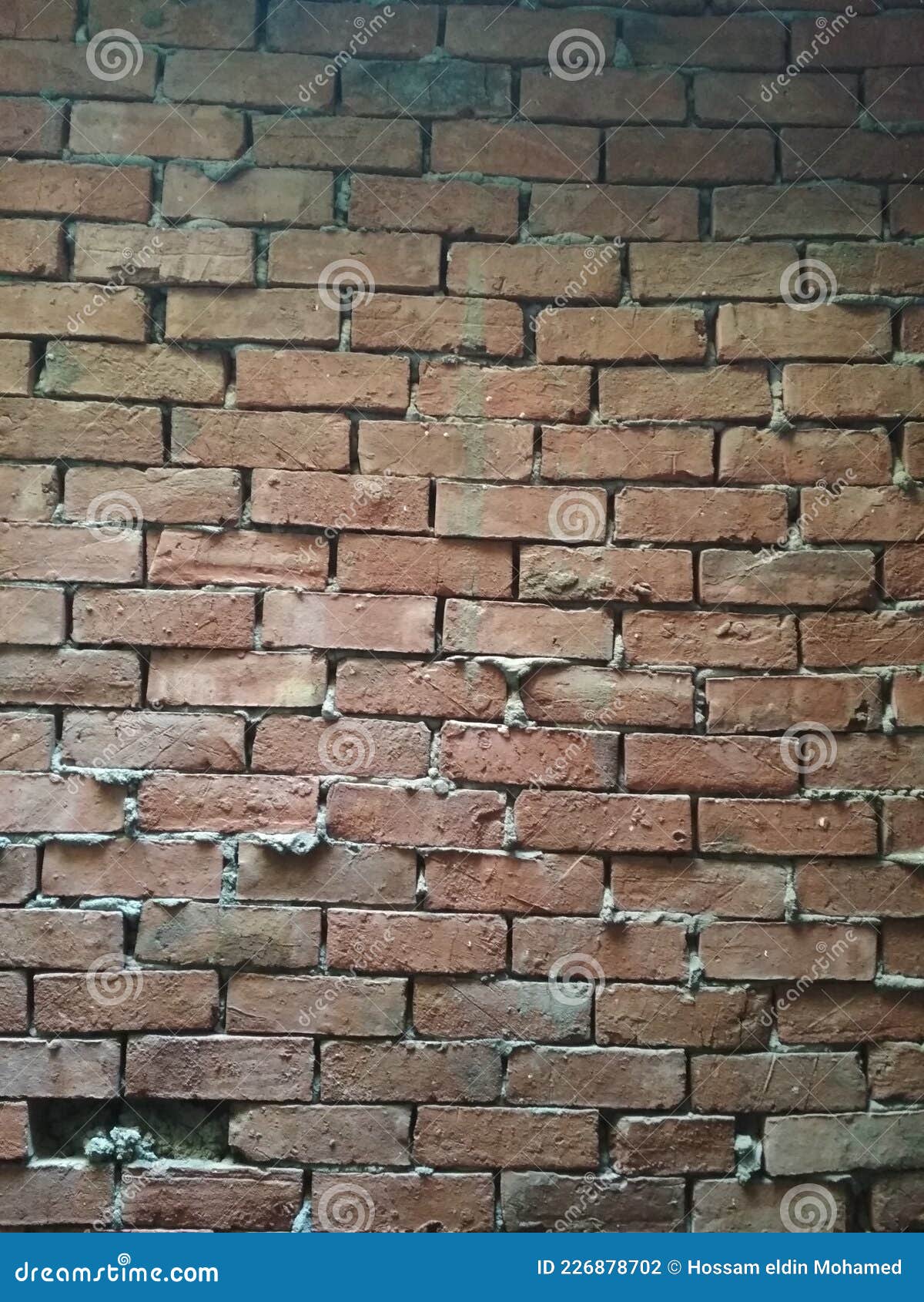Brick Wall Front View Texture Stock Photo - Image of floor, roof: 226878702