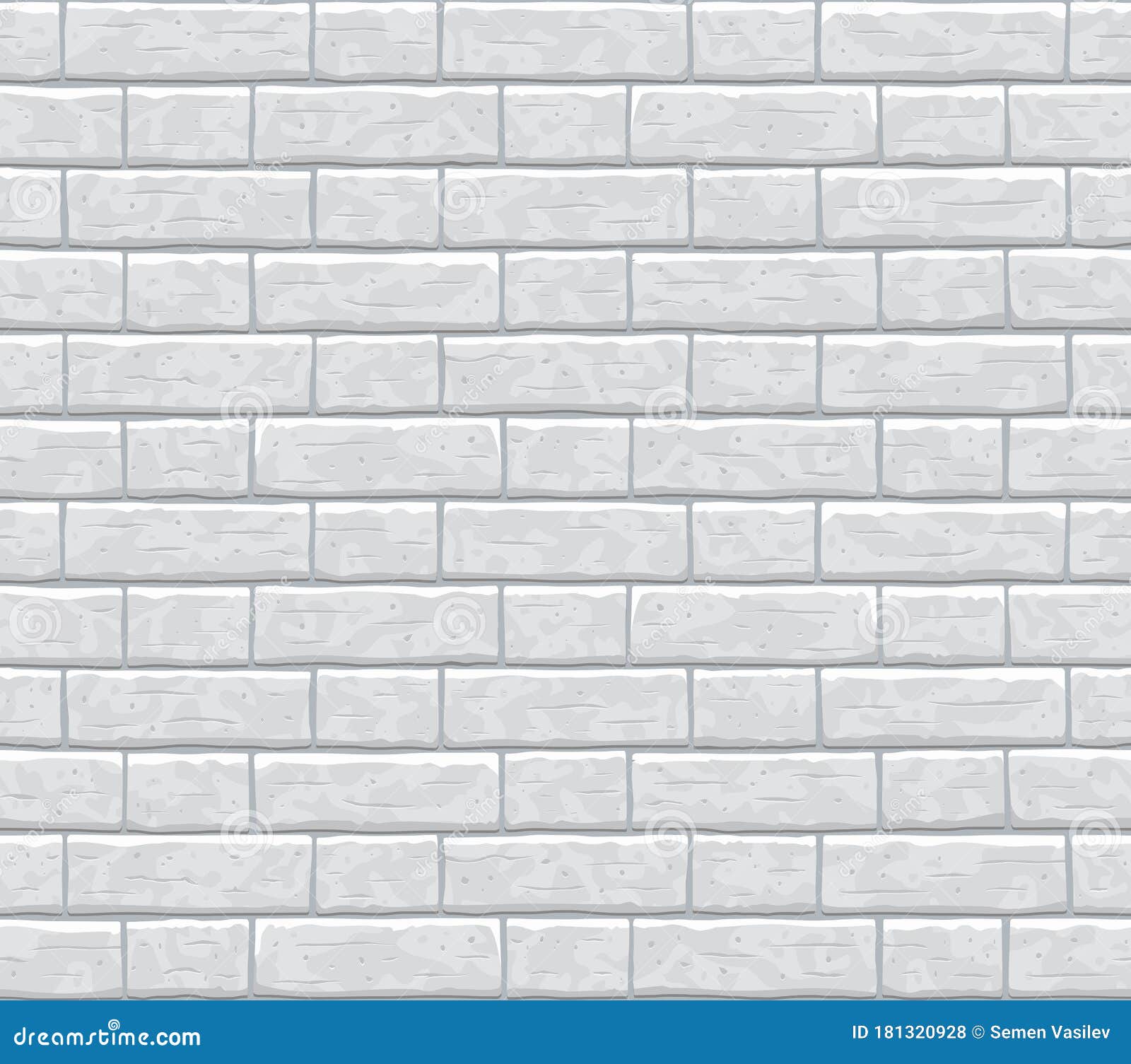 Brick Wall Gray Seamless Pattern Background. Stock Vector ...