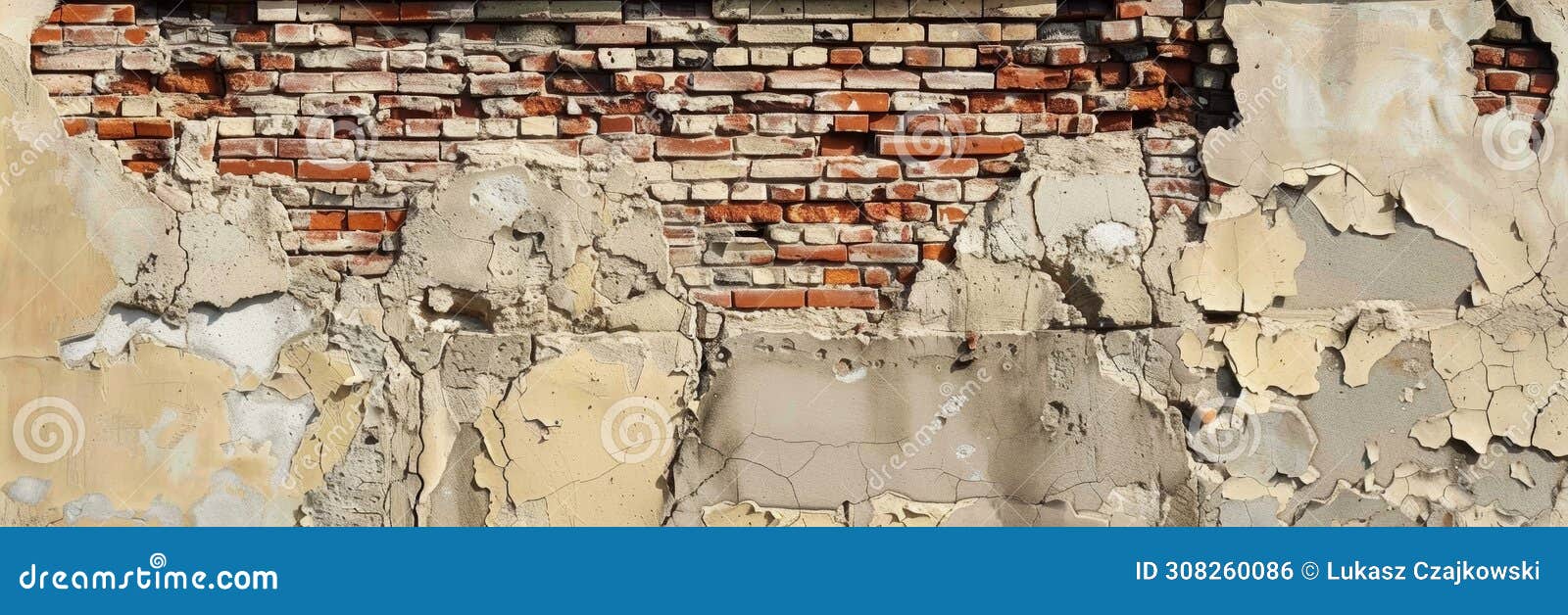 Brick Wall Demolition in Progress Background Texture. Generative AI ...
