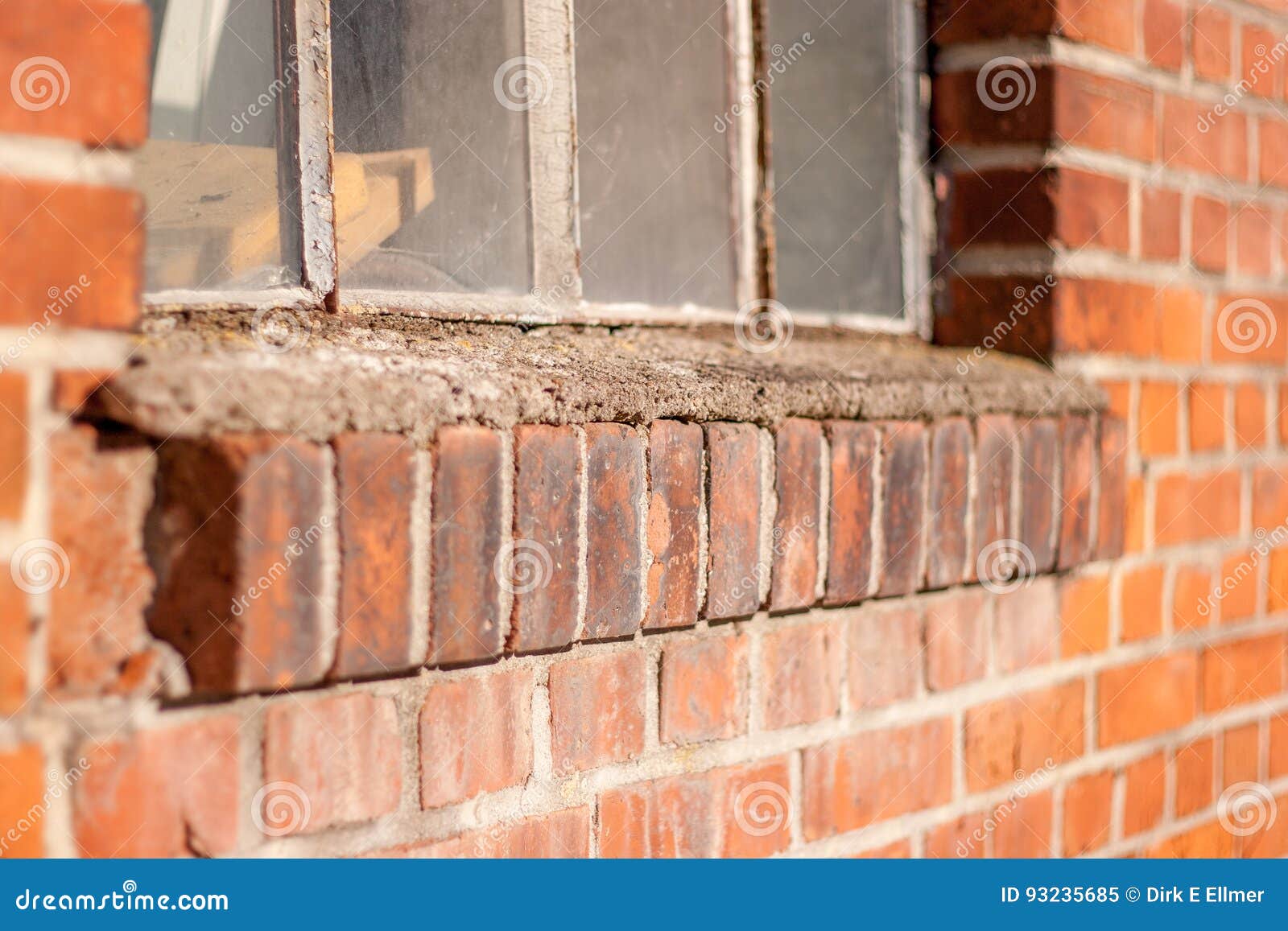 Brick wall stock image. Image of construction, sill, wall - 93235685